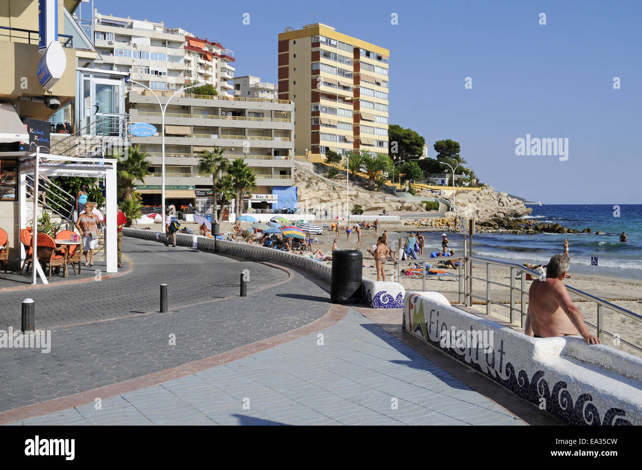 Playa de Finestrat, beach, Benidorm, Spain Stock Photo - Alamy