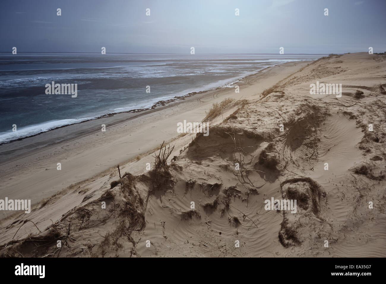 Sea and desert Stock Photo - Alamy