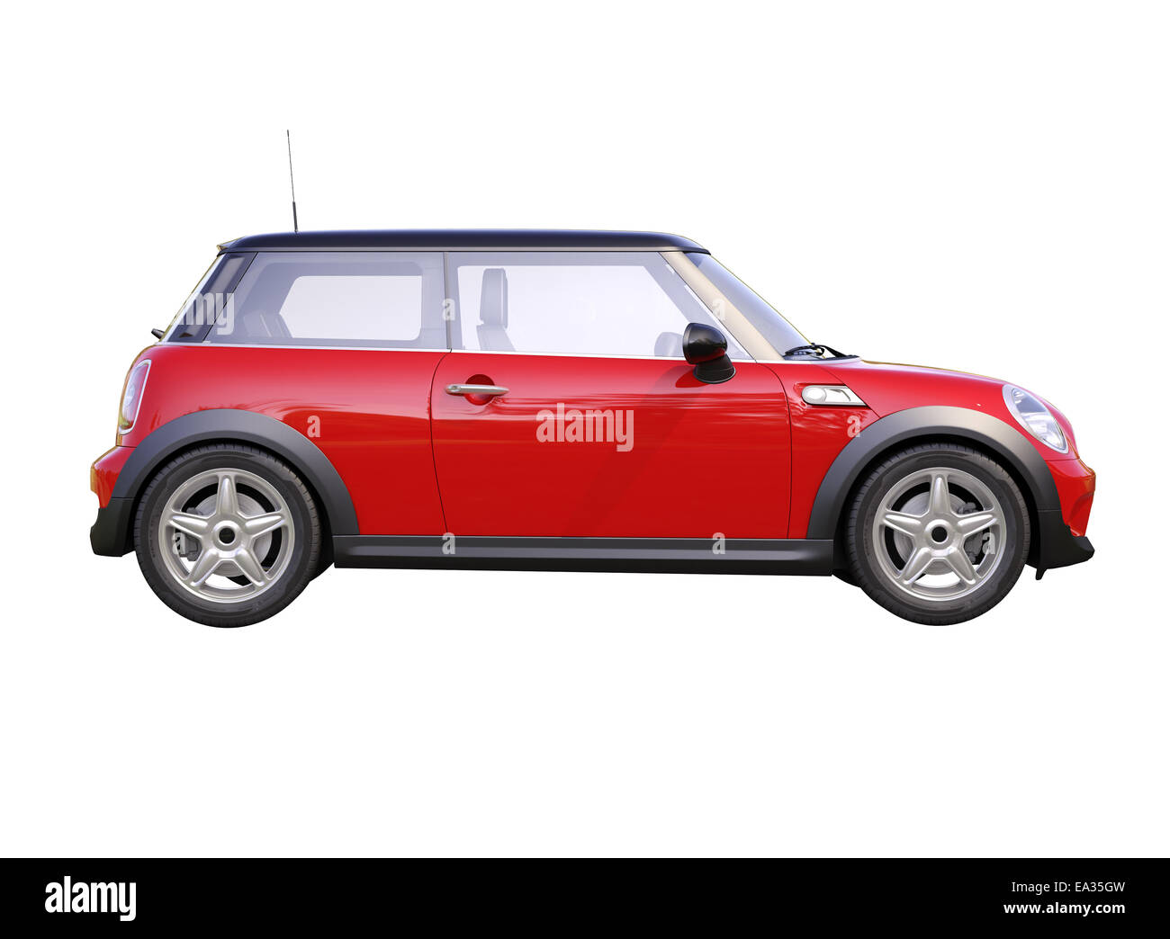 Modern compact car isolated Stock Photo - Alamy
