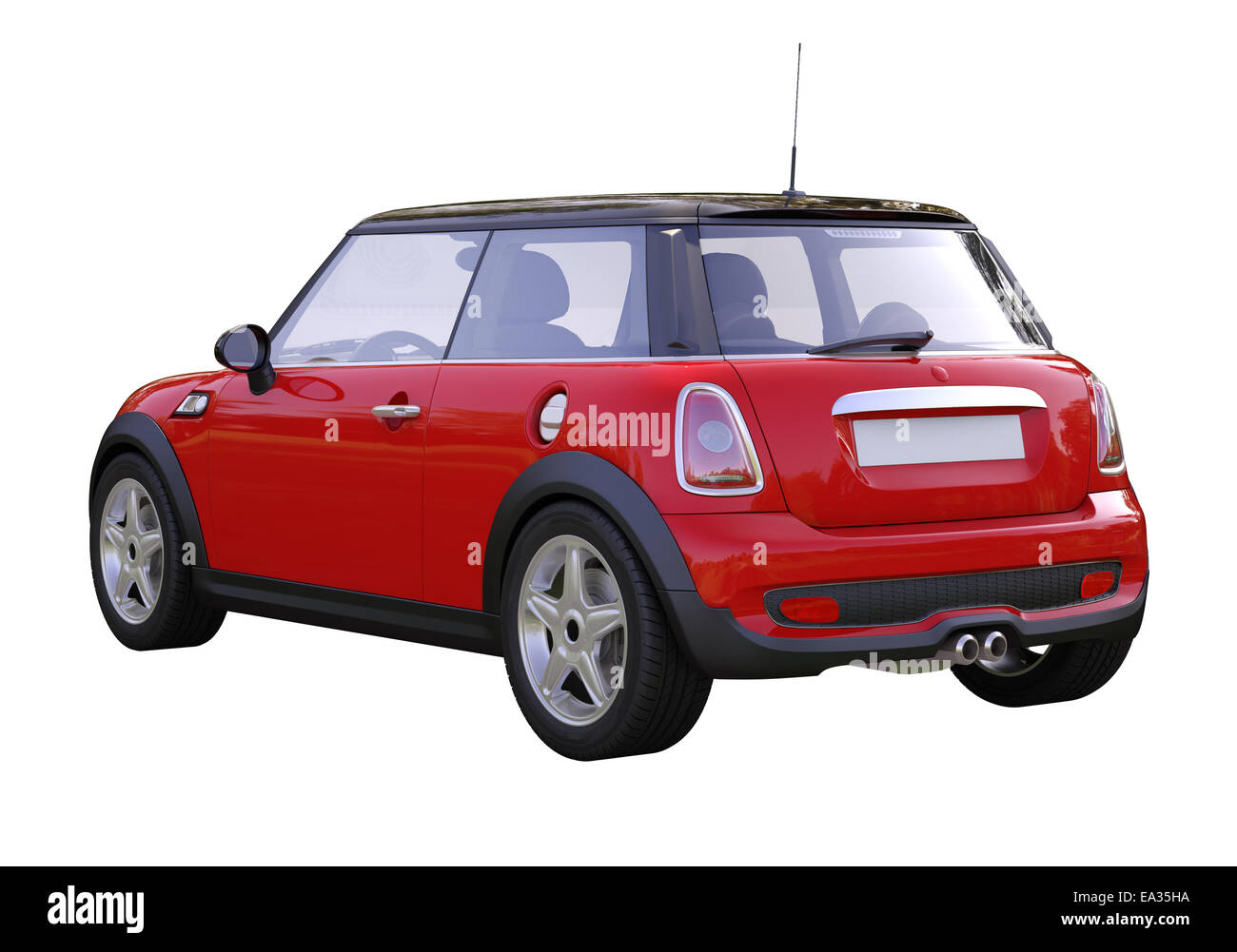 Modern compact car isolated Stock Photo - Alamy