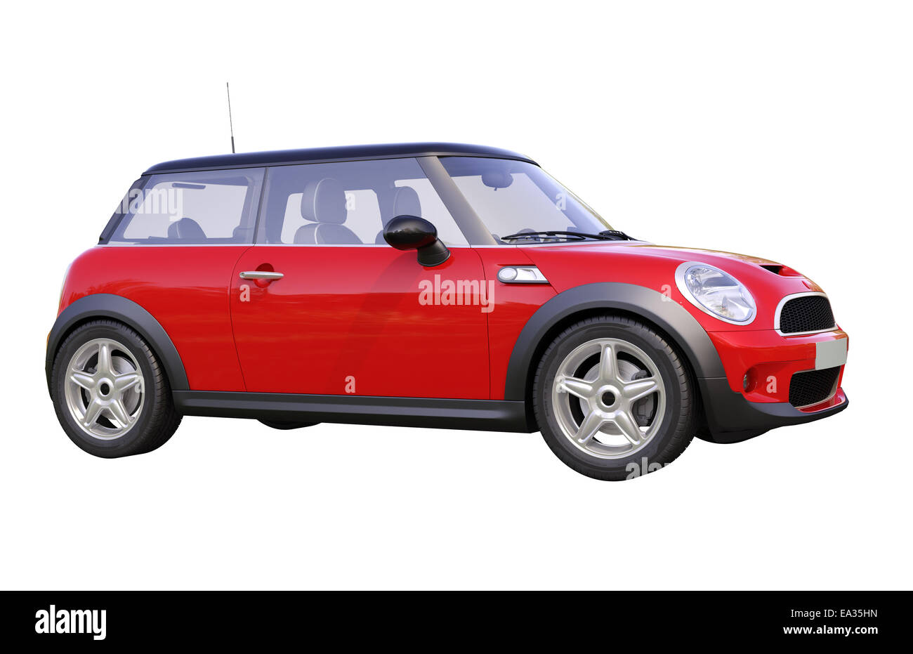 Modern compact car isolated Stock Photo - Alamy