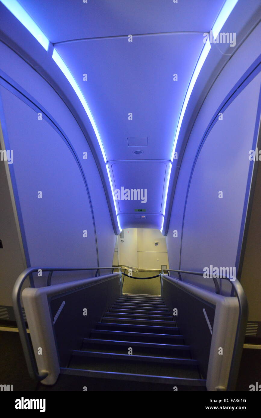 Airbus A380 Inside Stairs