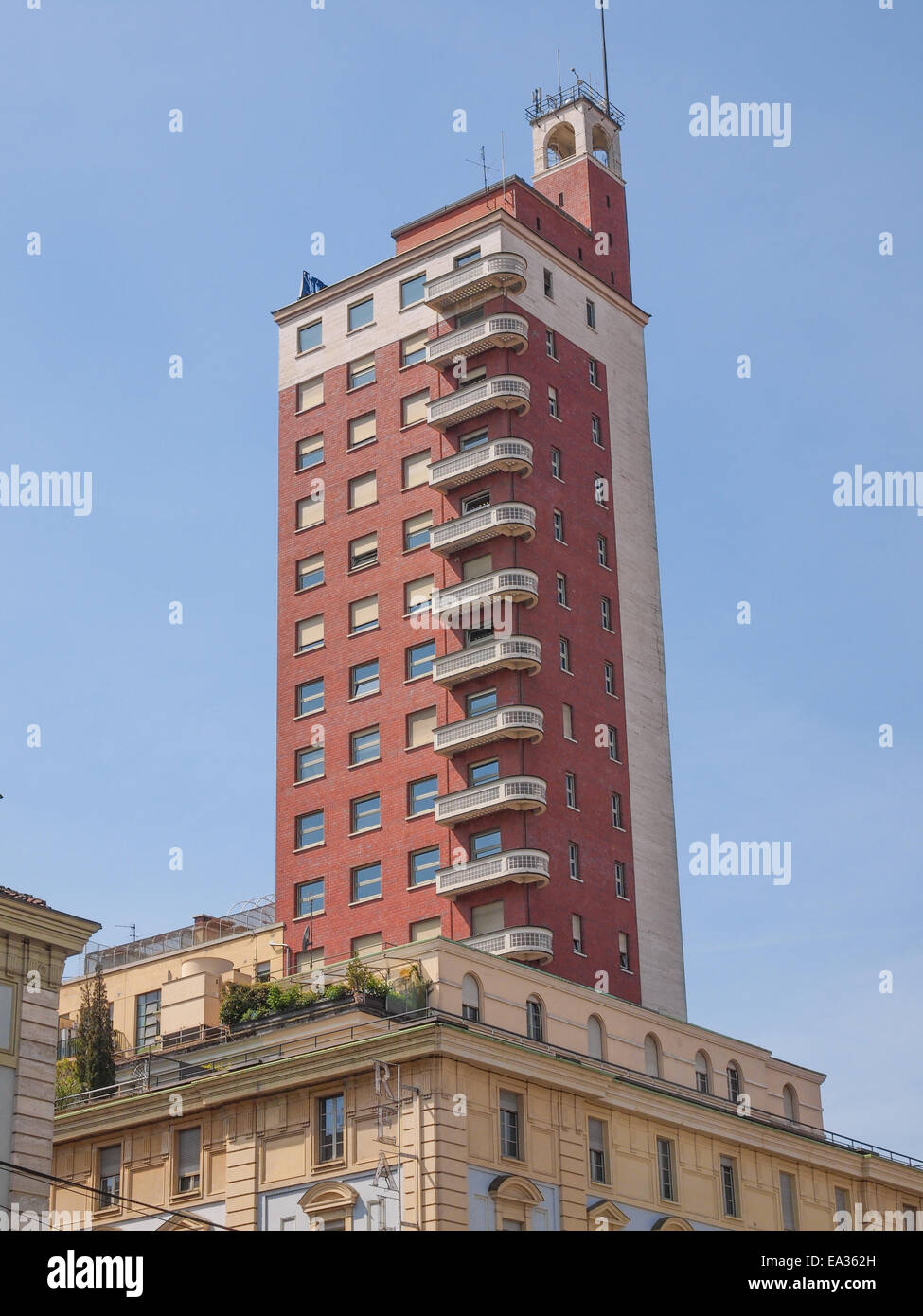 Torre Littoria Turin Stock Photo - Alamy