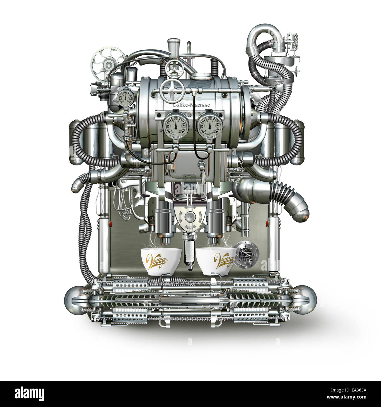 Bean cup coffee machine Cut Out Stock Images & Pictures - Alamy