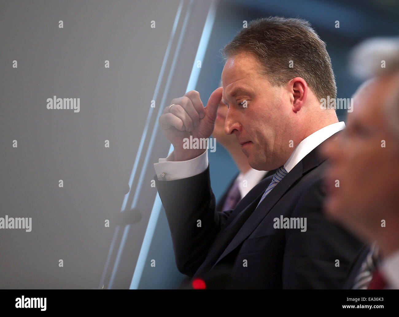 Cologne, Germany. 06th Nov, 2014. CEO of Lanxess AG Matthias Zachert ...