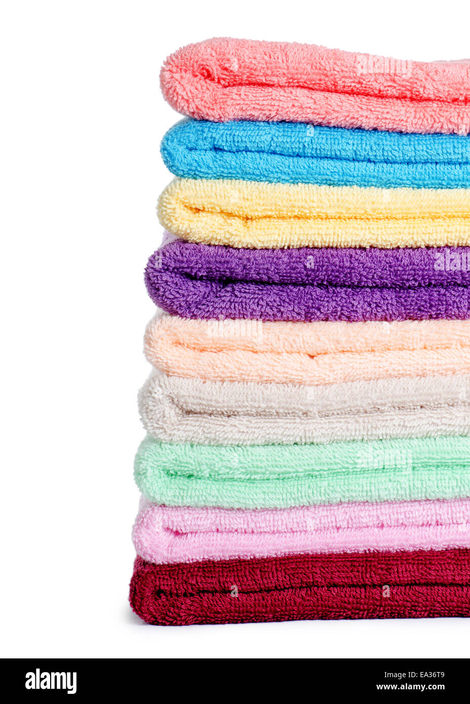 The combined color towels Stock Photo - Alamy