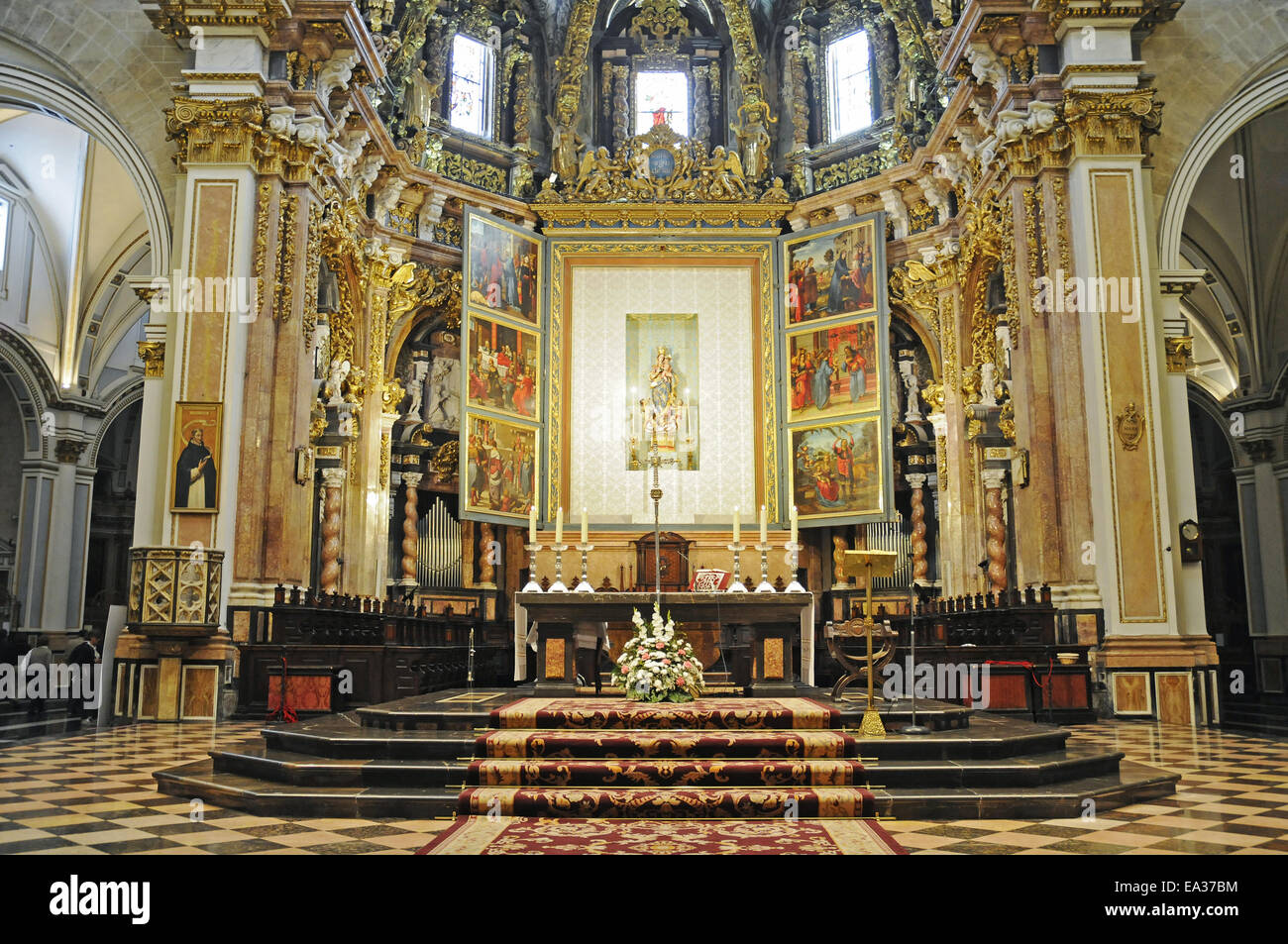 Santa Maria Cathedral, Valencia, Spain Stock Photo - Alamy