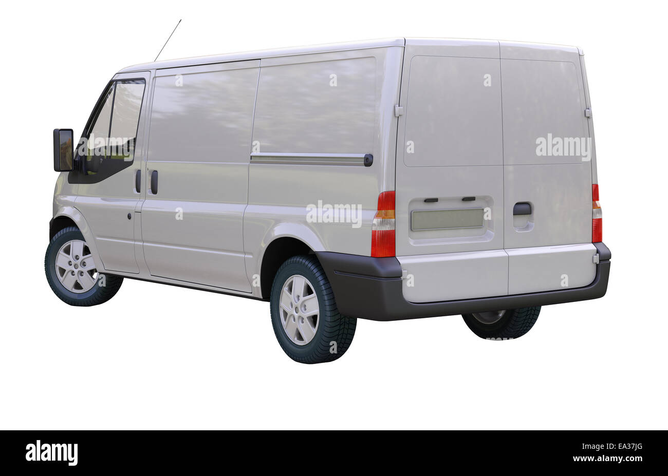 Commercial van isolated Stock Photo - Alamy