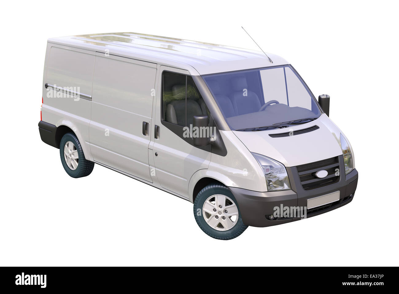 Commercial van isolated Stock Photo - Alamy