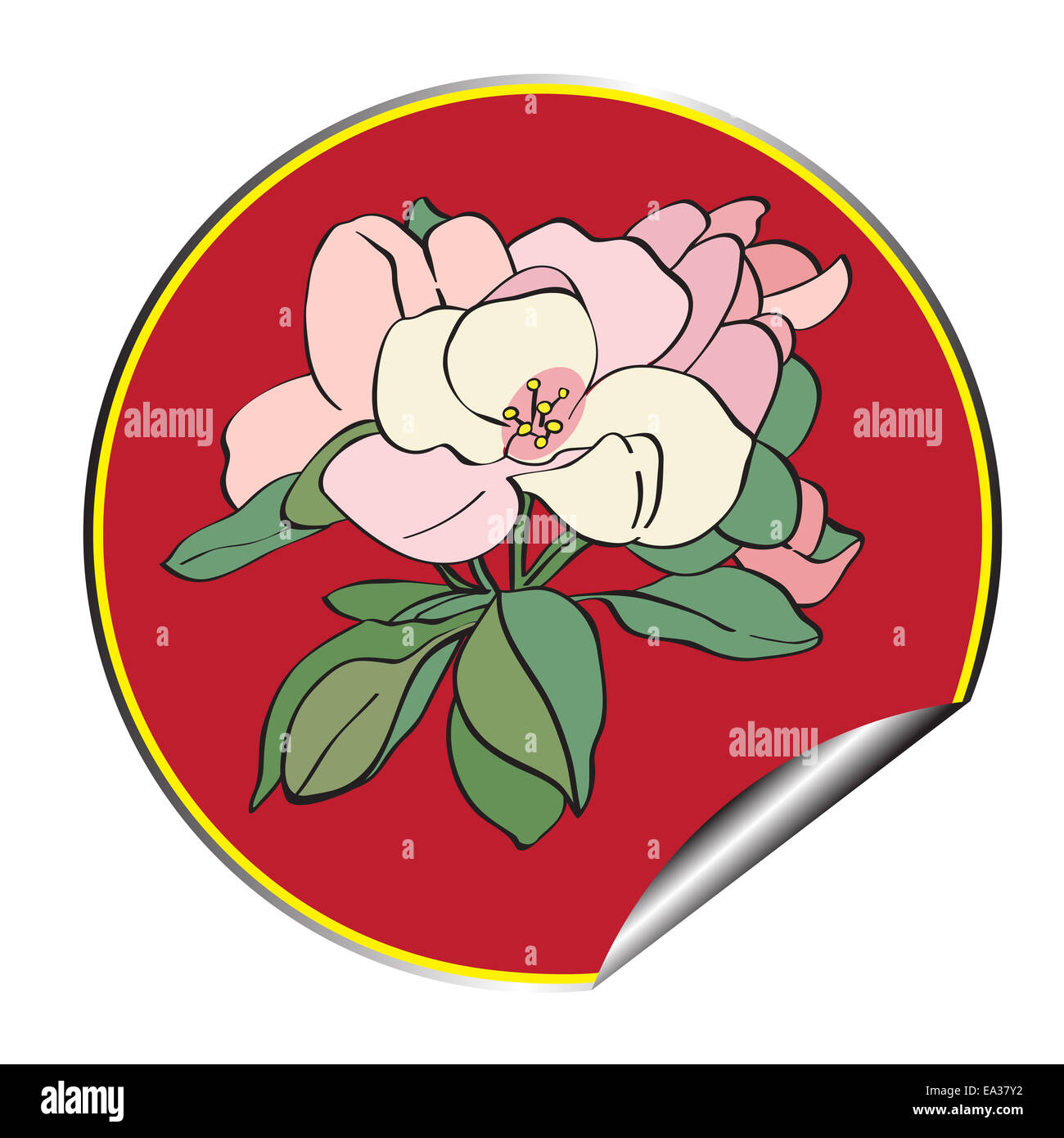 Retro apple label Cut Out Stock Images & Pictures - Alamy