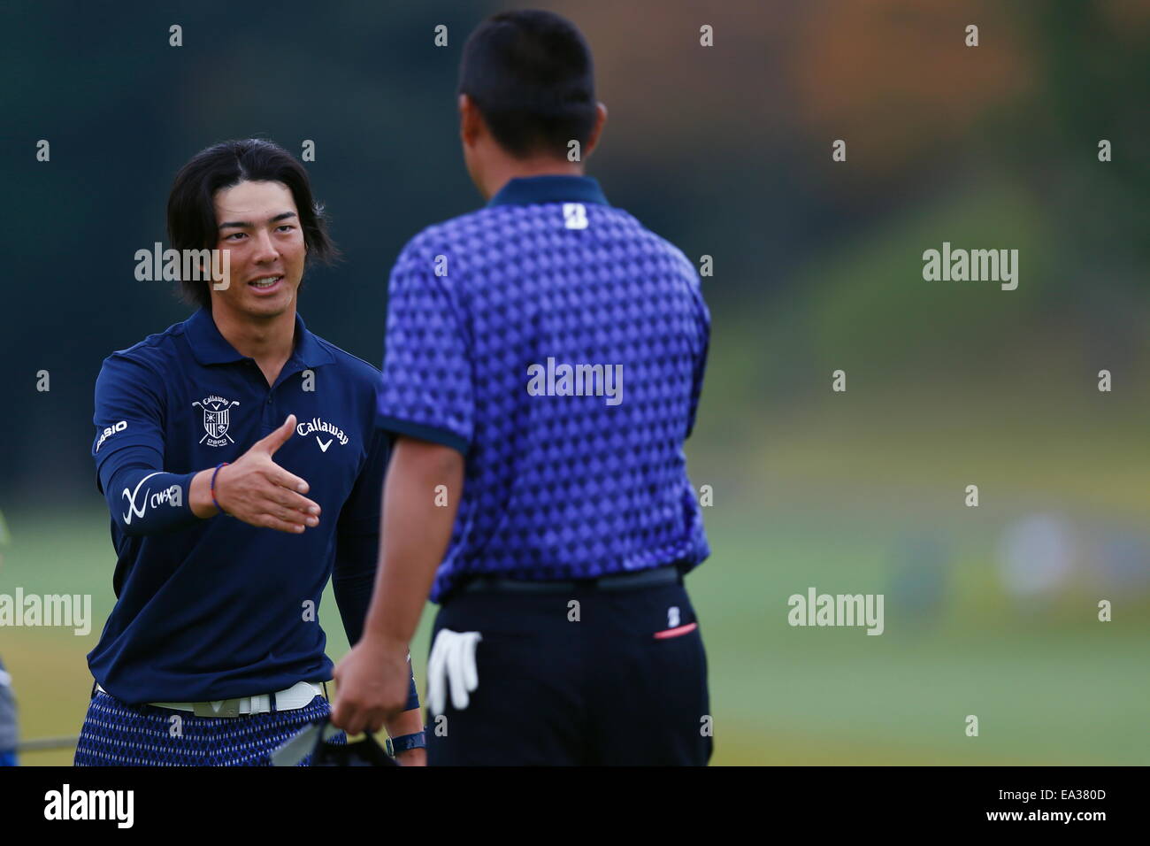 Chiba, Japan. 6th Nov, 2014. (L to R) Ryo Ishikawa, Yuta Ikeda Golf : HEIWA PGM CHAMPIONSHIP in ...