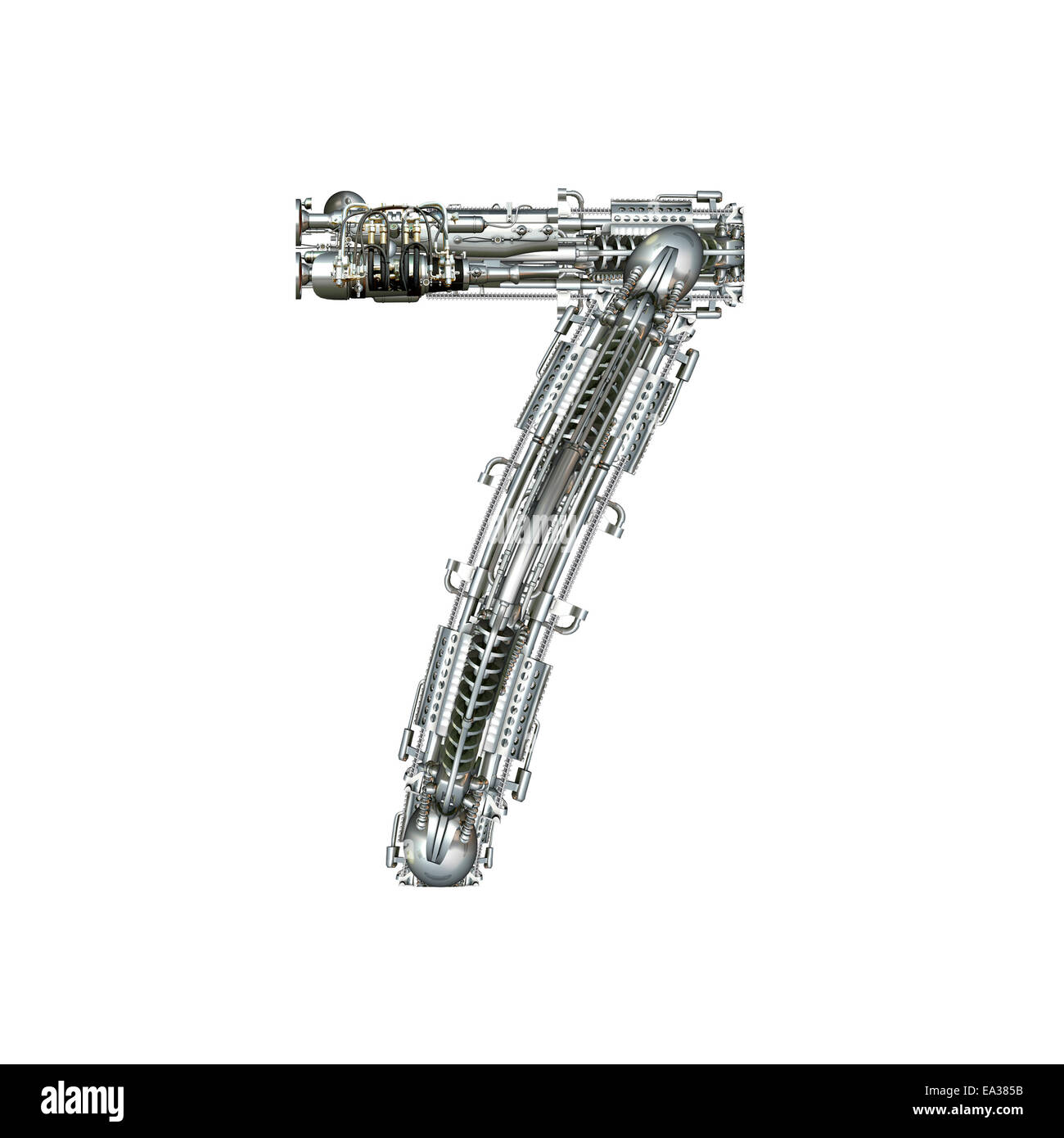 Number technically, 7 Stock Photo - Alamy