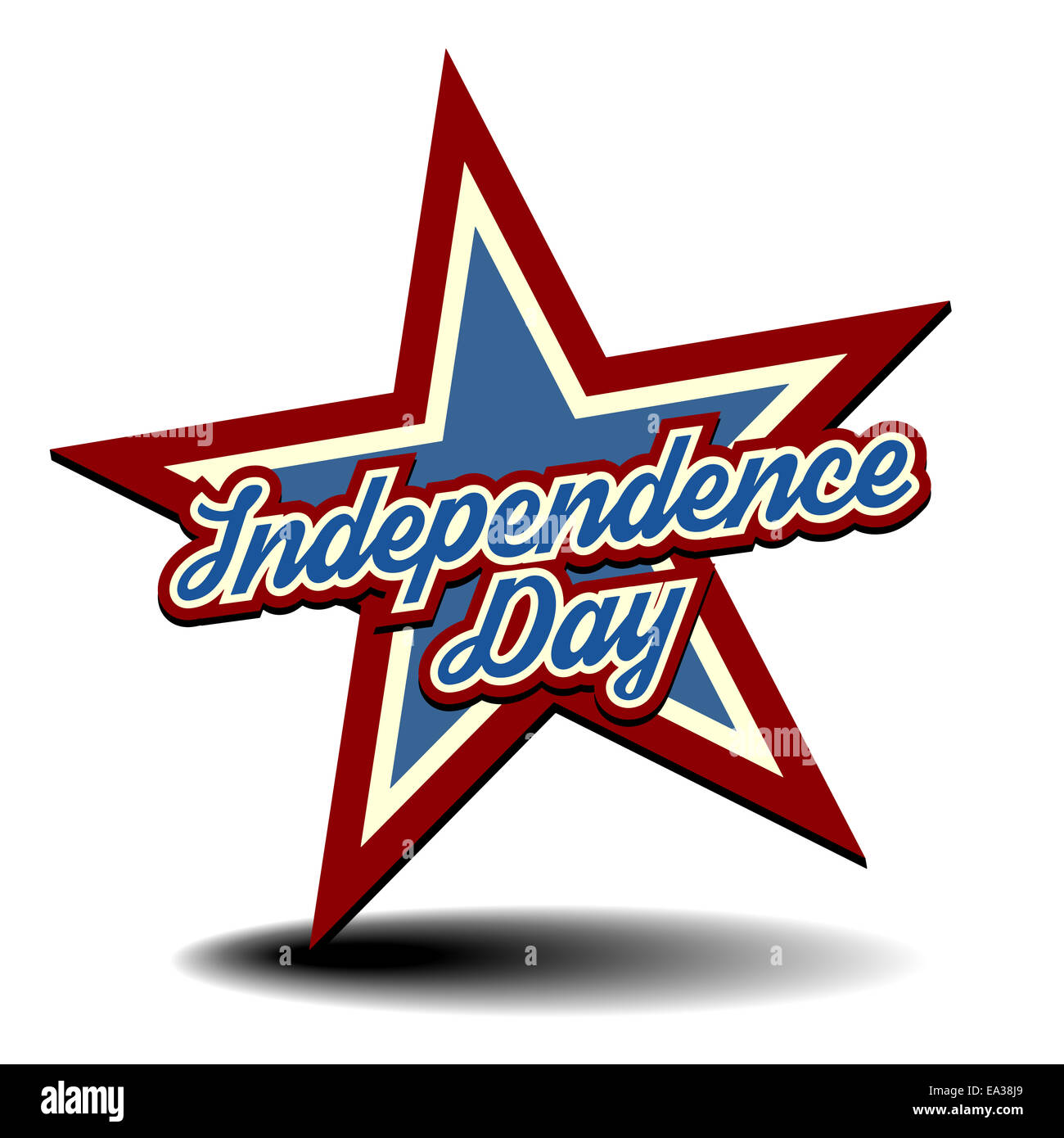 Independence Day star Stock Photo - Alamy