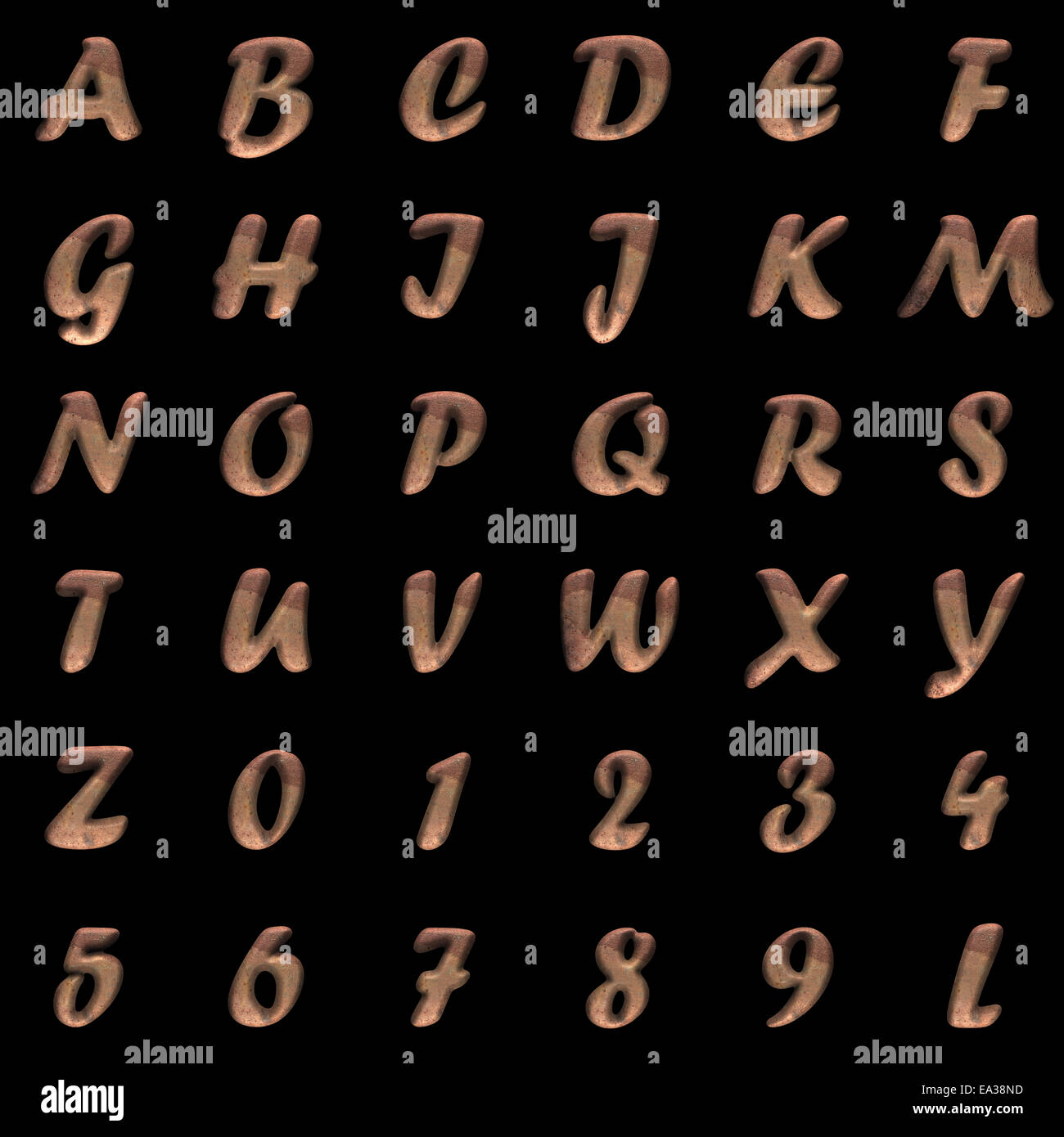 old metal alphabet on black background Stock Photo - Alamy