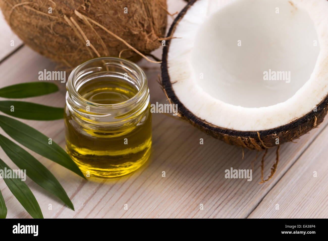 Coconut and coconut oil Stock Photo - Alamy