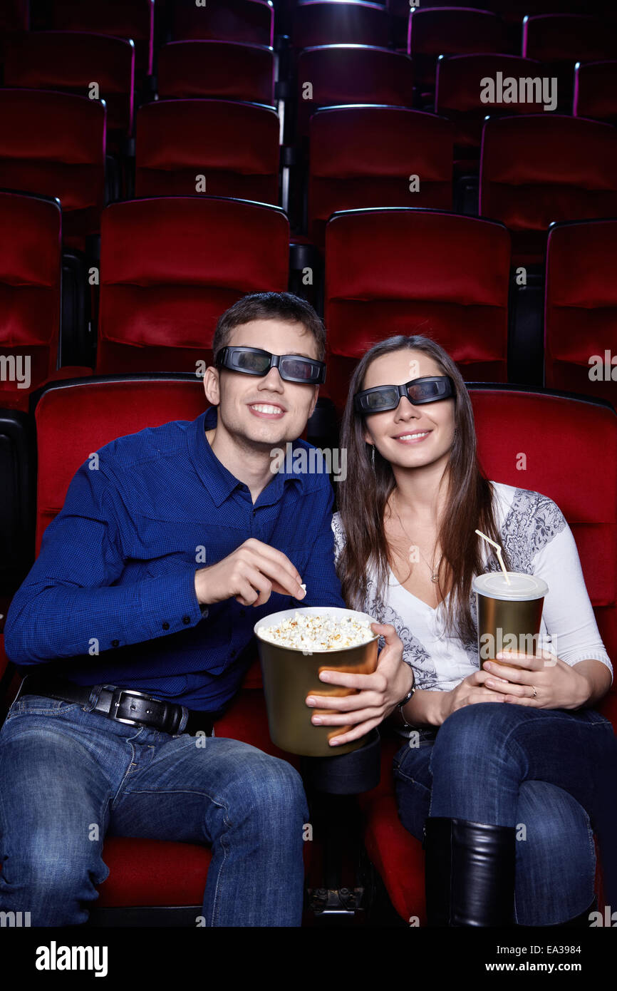 Couple at the cinema hi-res stock photography and images - Alamy