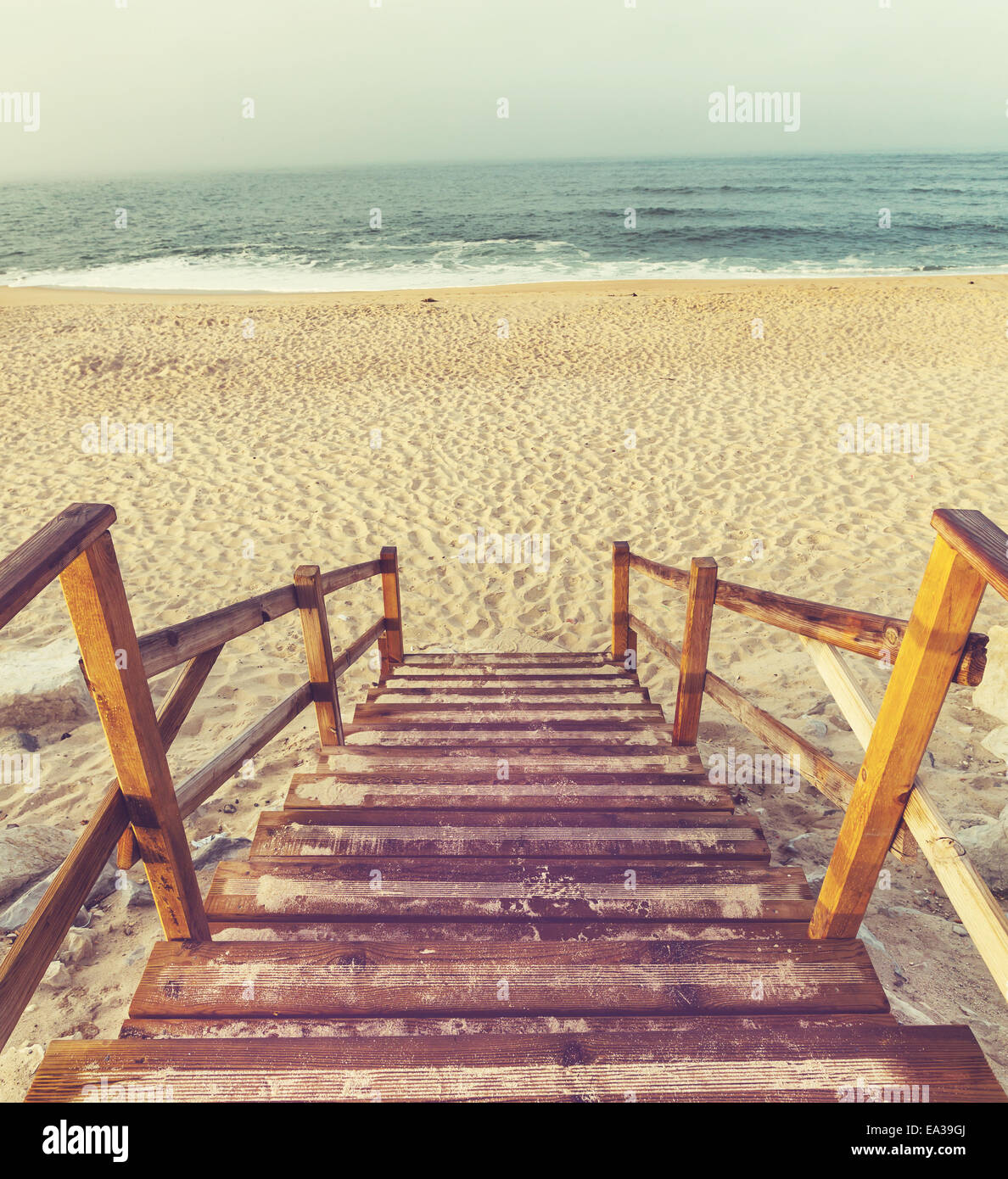 Boardwalk on beach Stock Photo - Alamy