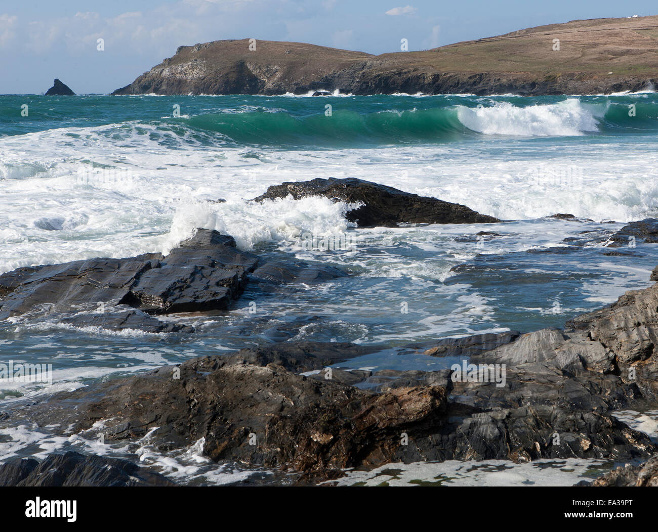 Constantine Bay on the North Coast of Cornwall near Padstow as the ...