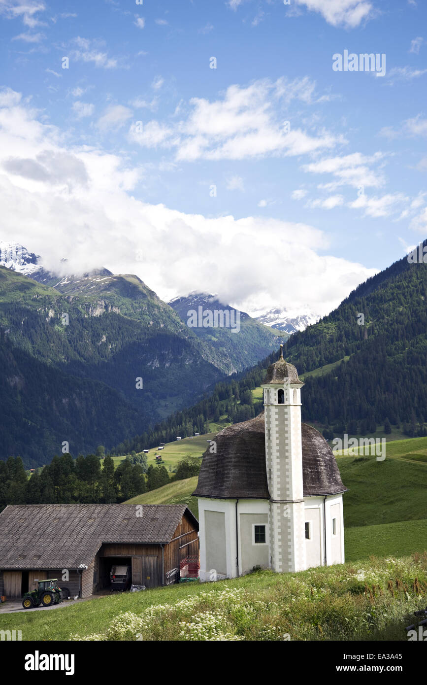 Church in mountain valley hi-res stock photography and images - Alamy