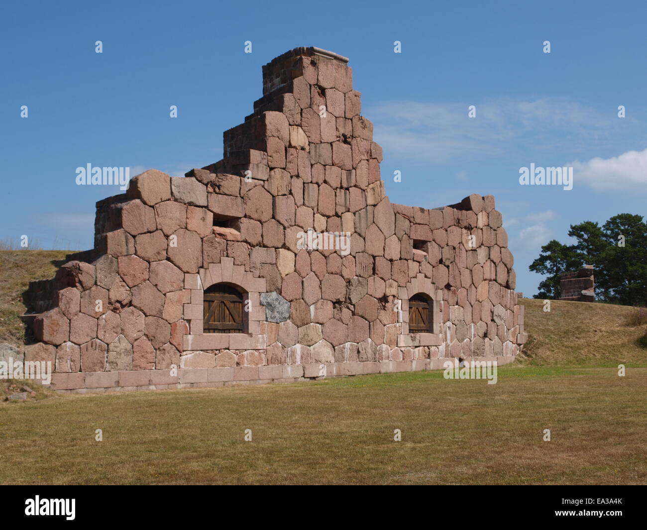 Fortress ruins, Bomarsund, Aland Stock Photo - Alamy