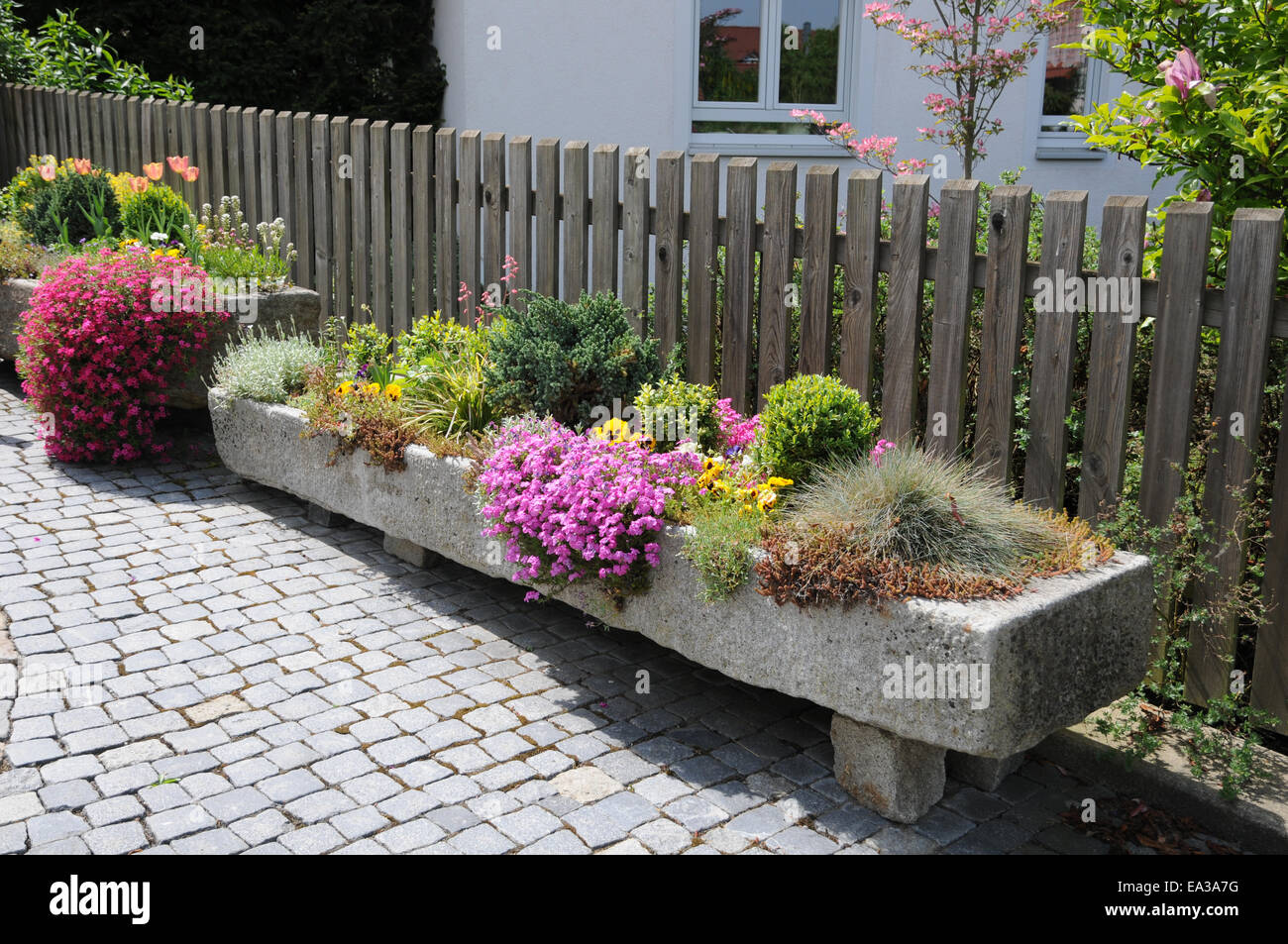 Stone Trough Planter