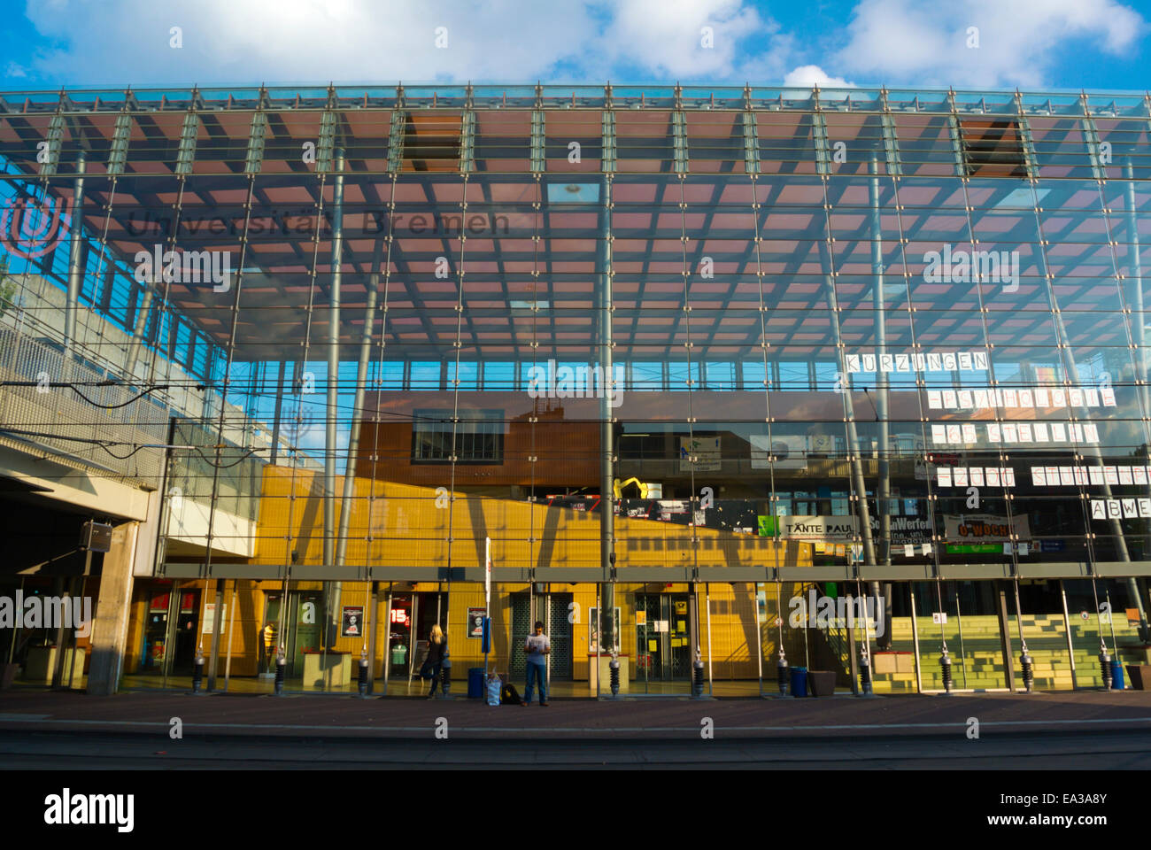 Studentenwerk, the student union main building, University of Bremen ...