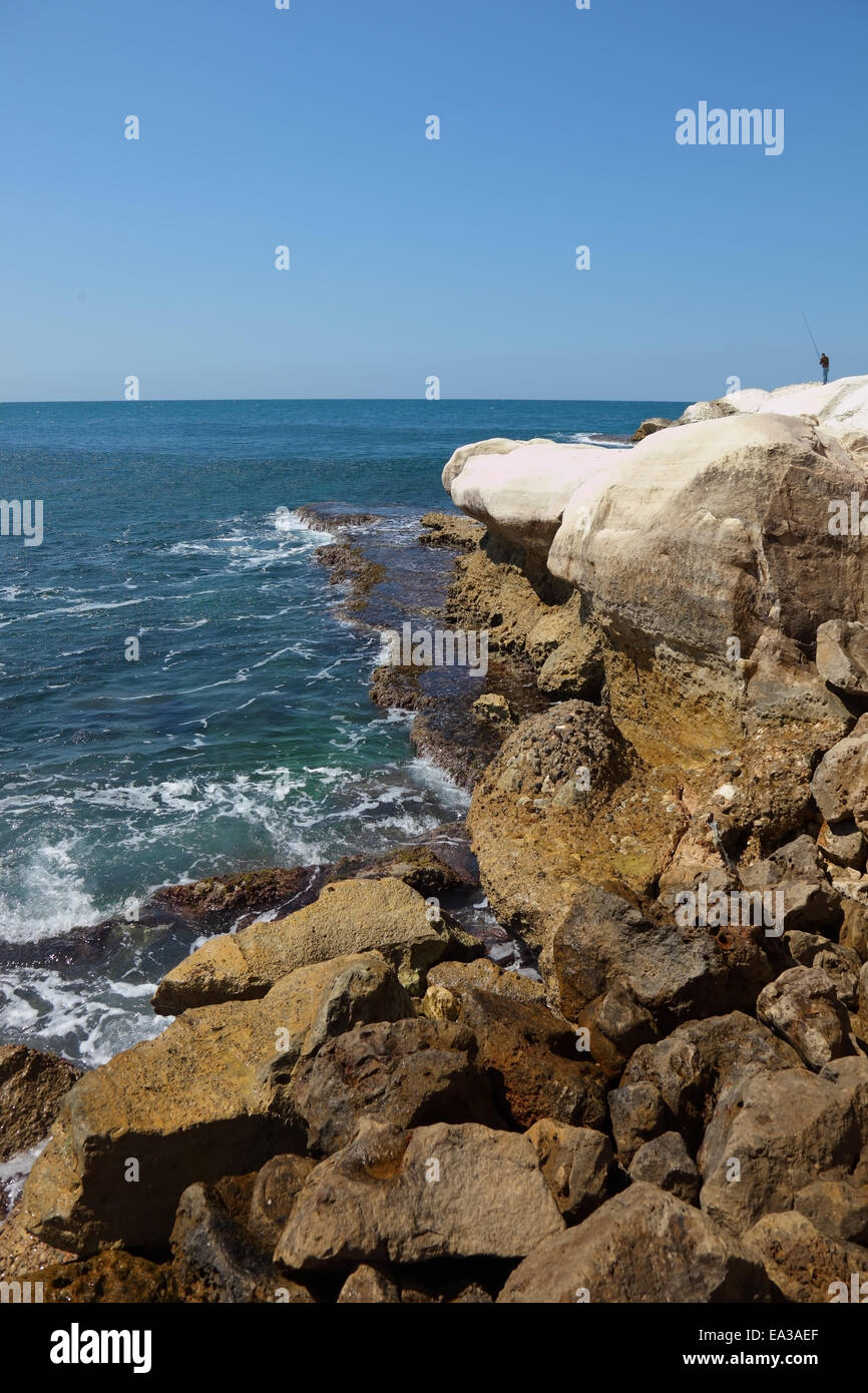 Snow-white rocks and grottoes Stock Photo - Alamy