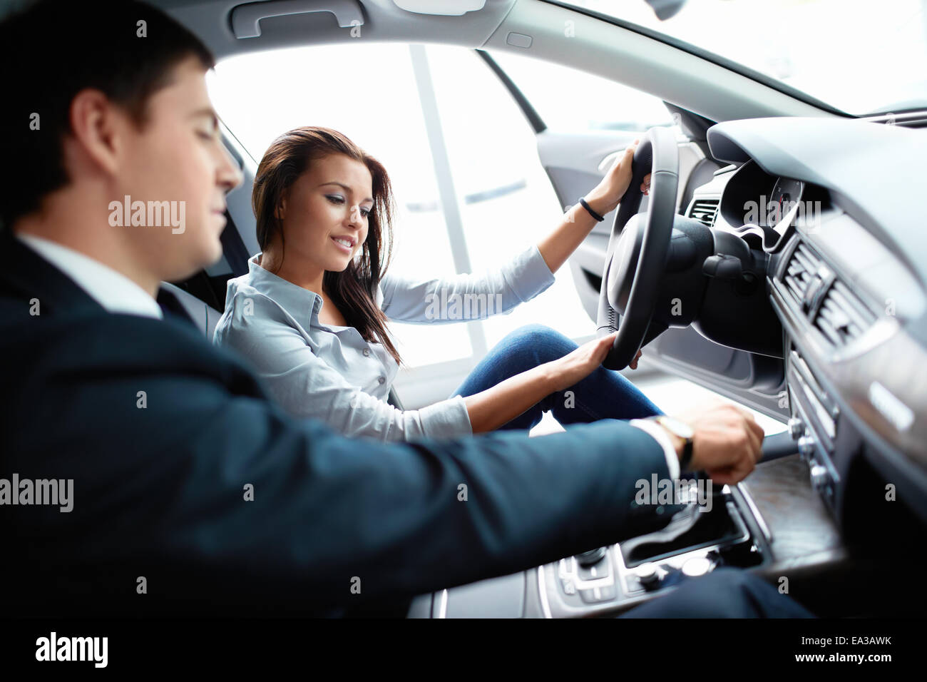 In the car Stock Photo - Alamy