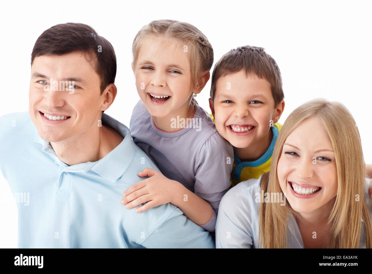 Family with child laughing hi-res stock photography and images - Alamy