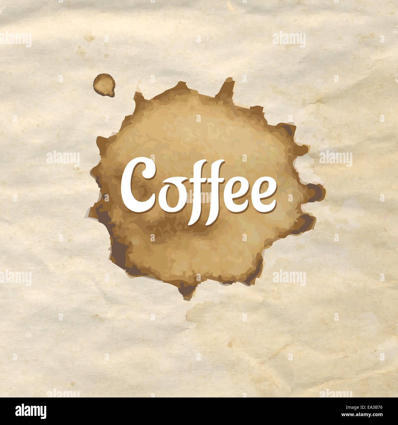Vintage Paper With Coffee Stock Photo - Alamy