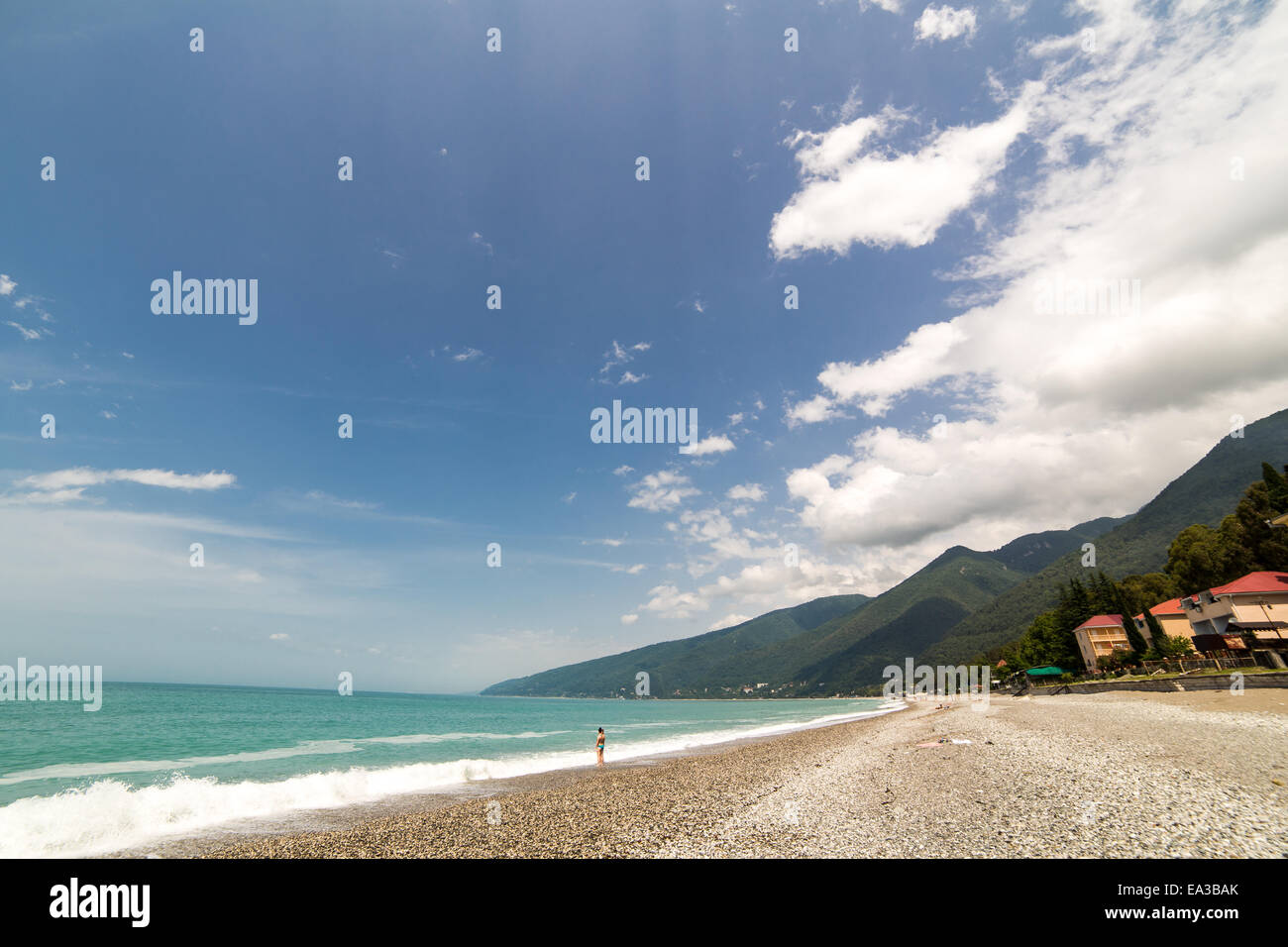 Black sea beach gagra abkhazia hi-res stock photography and images - Alamy