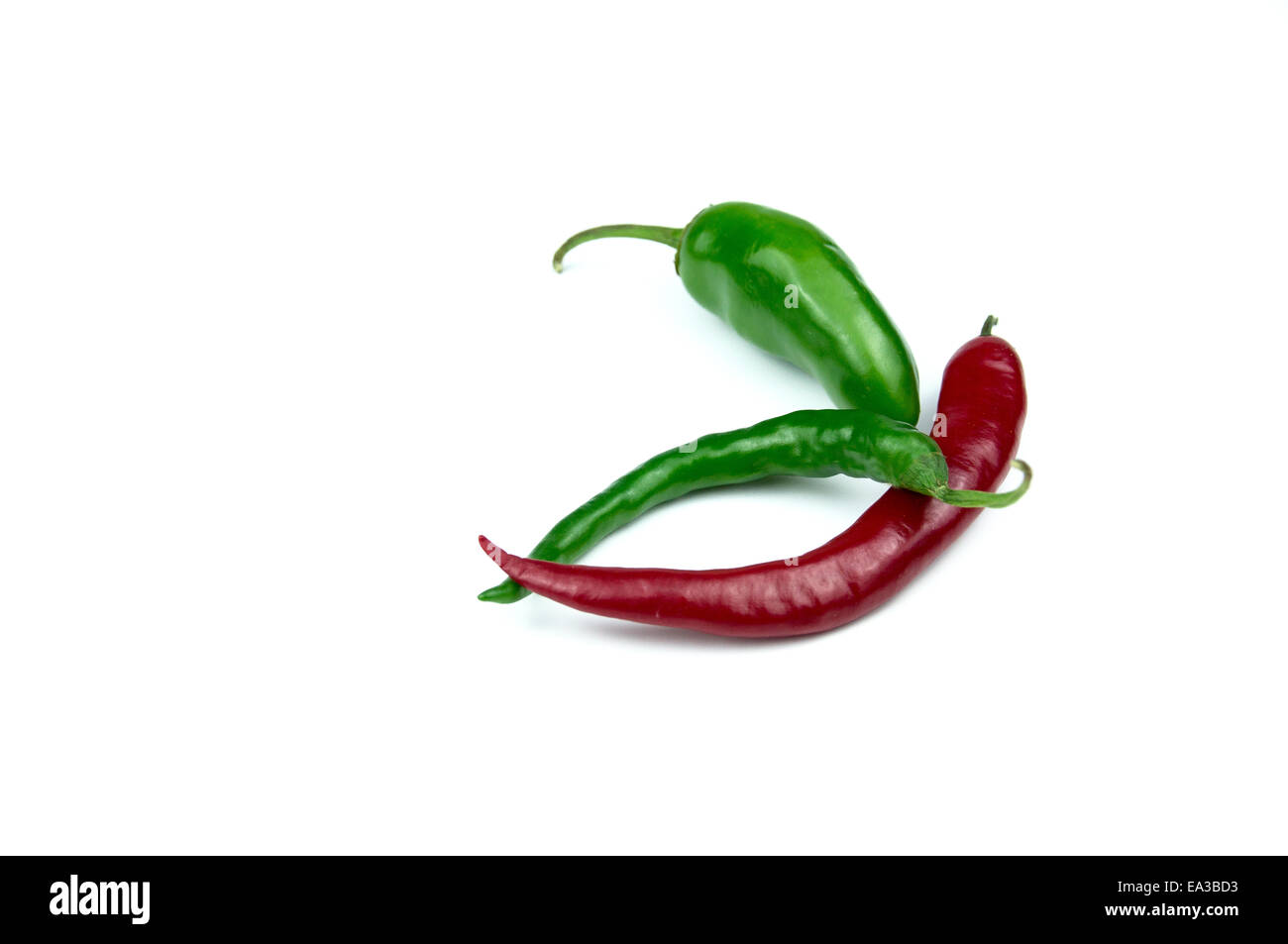 Chillies isolated on white Stock Photo - Alamy