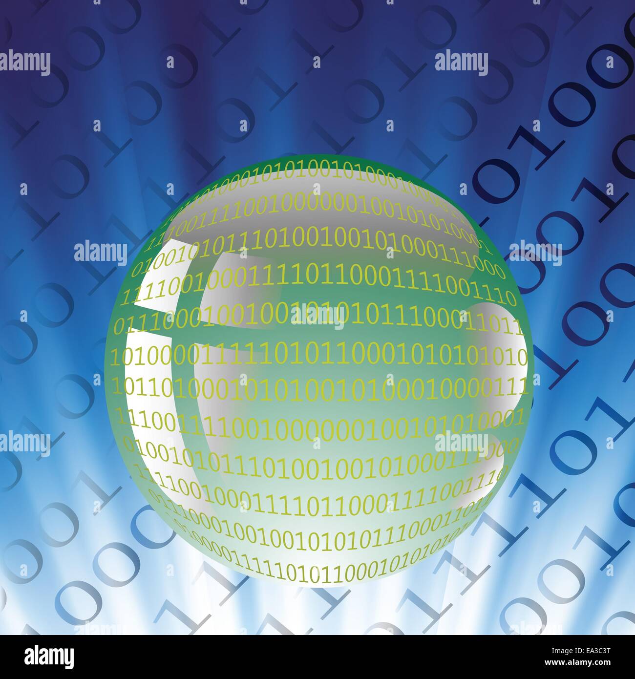 Blue ball digital painting hi-res stock photography and images - Alamy