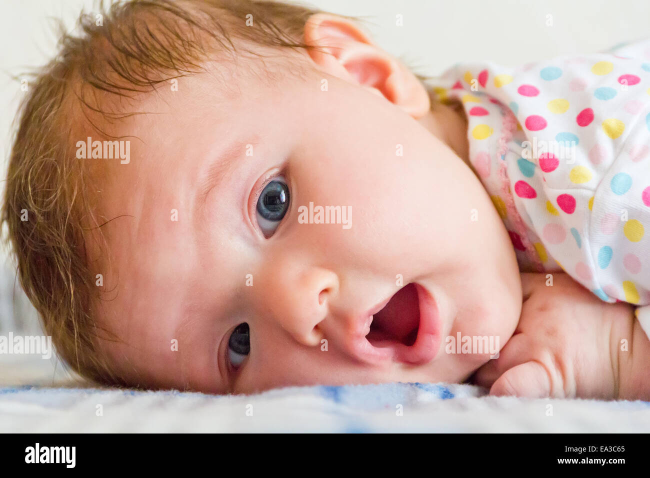 Cute newborn infant Stock Photo - Alamy