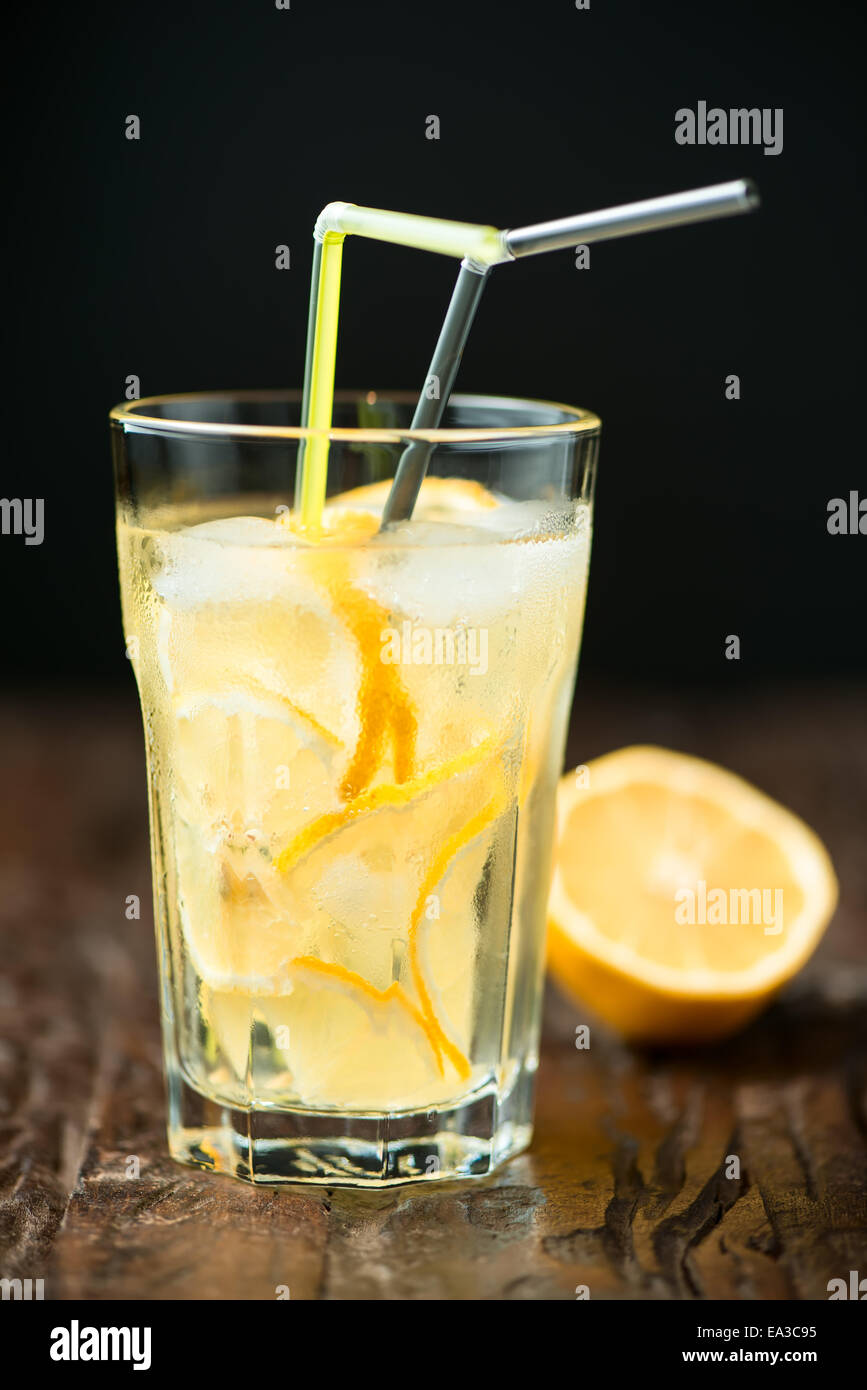 Glass of lemonade Stock Photo - Alamy