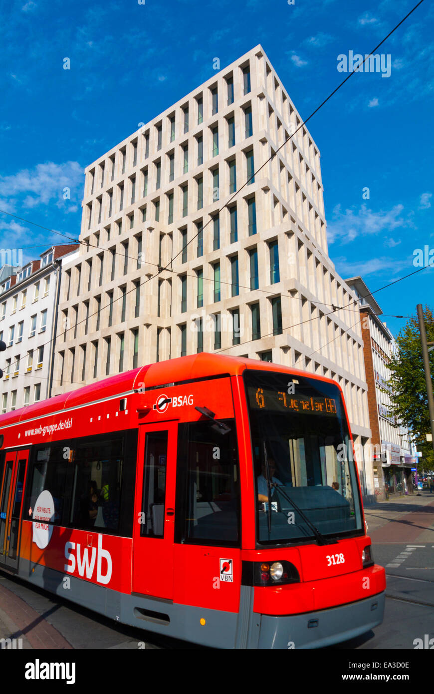 Tram, Hauptbahnstrasse, central Bremen, Germany Stock Photo - Alamy