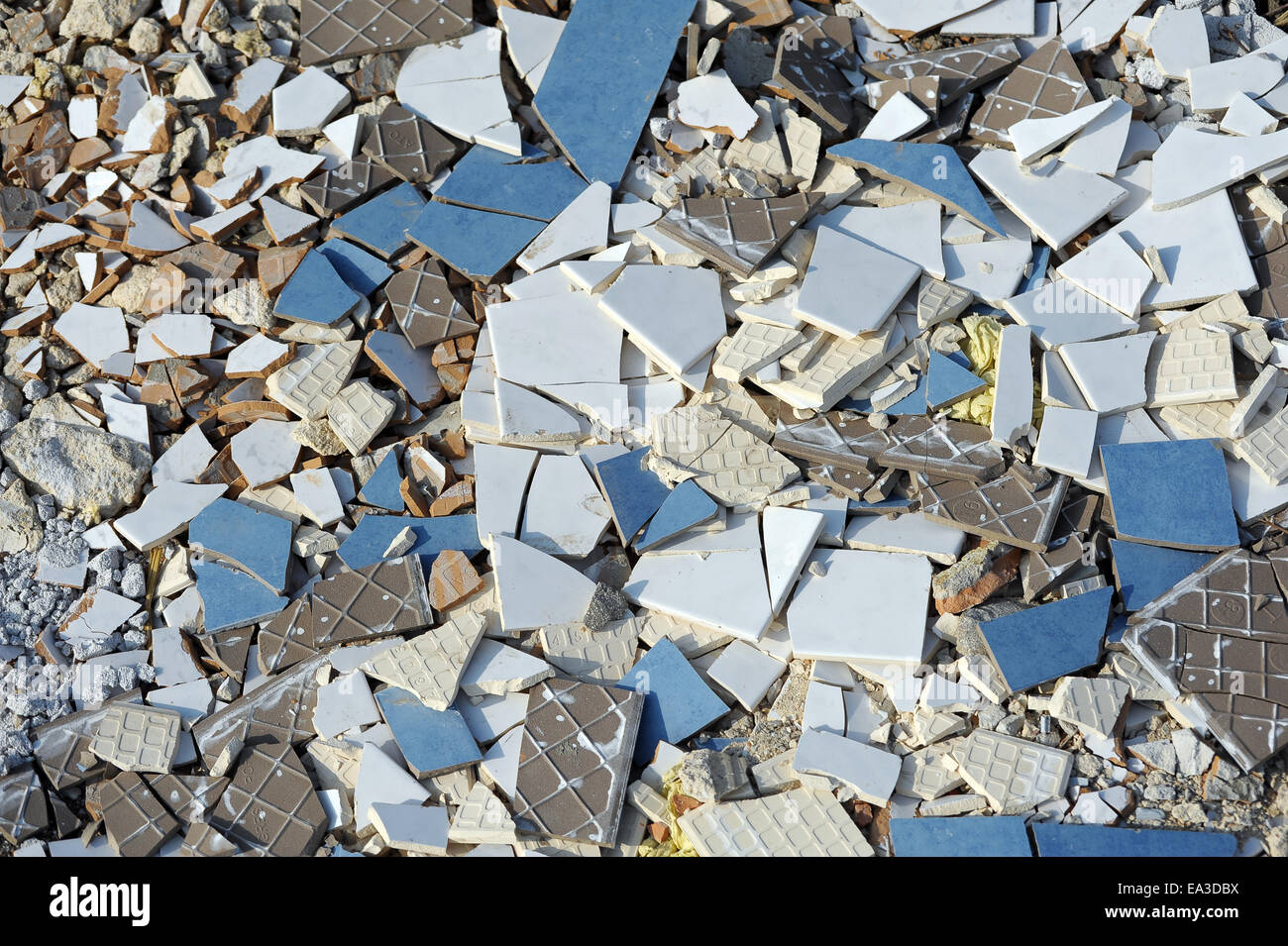 Shards of tile Stock Photo - Alamy