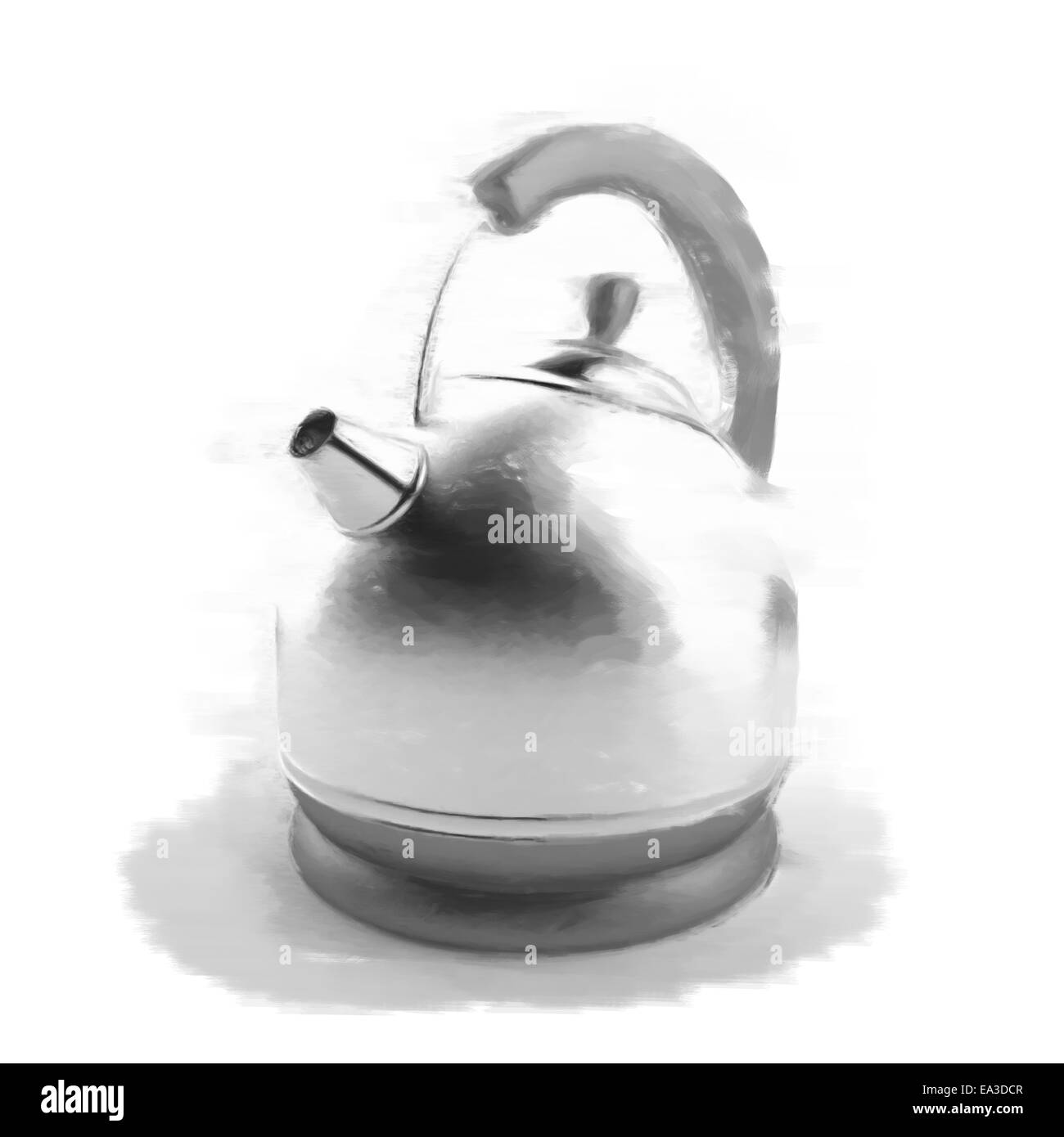 Painted silver metal Black and White Stock Photos & Images - Alamy