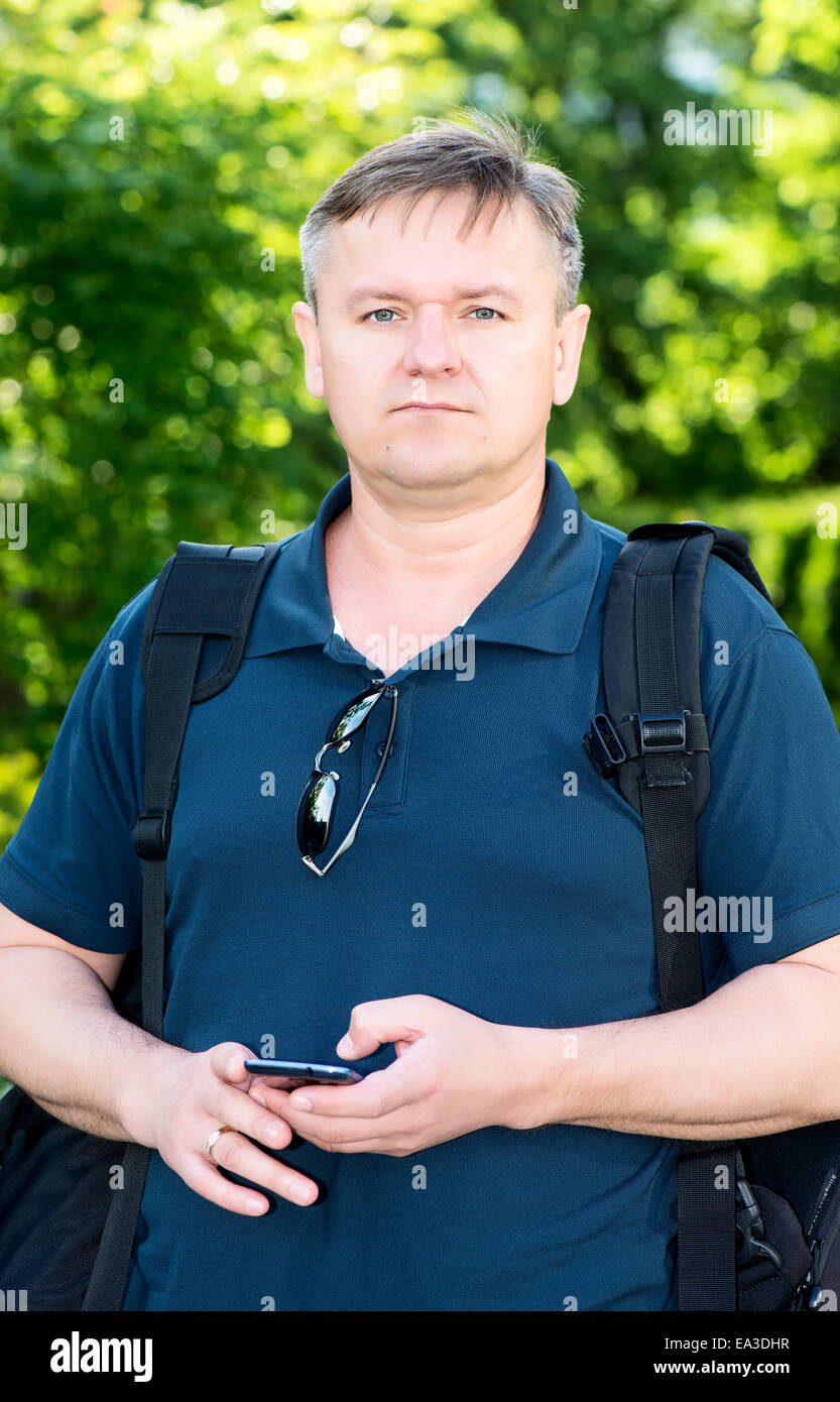 Attractive man outdoor in hi-res stock photography and images - Alamy