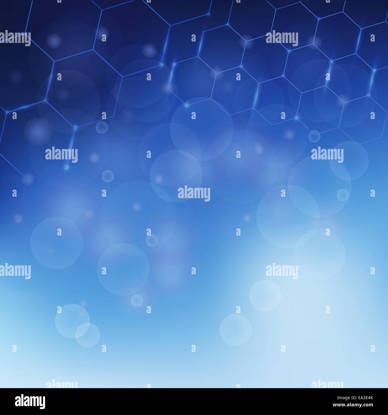 Molecules blue background hi-res stock photography and images - Alamy