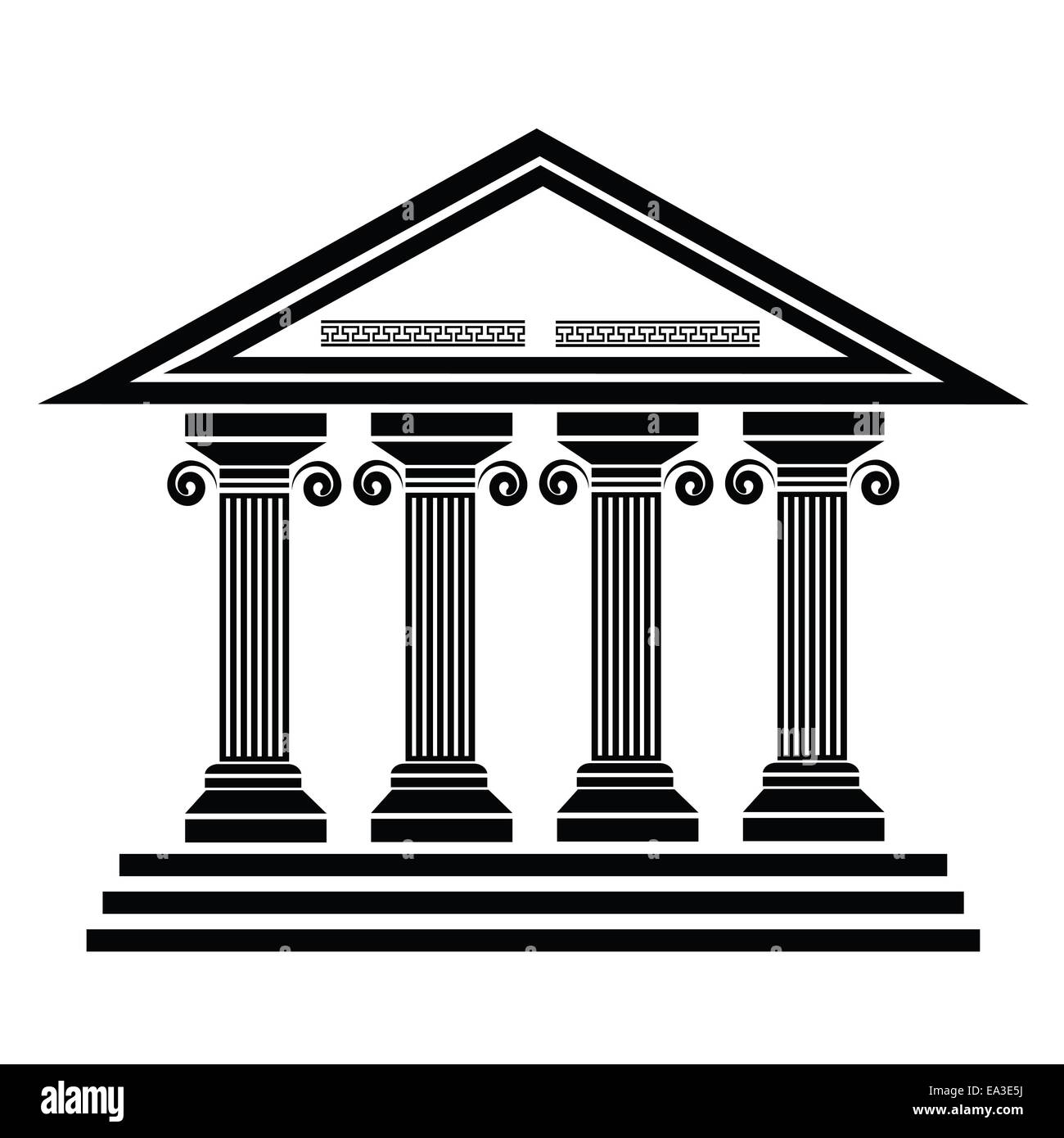 Ancient greek columns marble Cut Out Stock Images & Pictures - Alamy