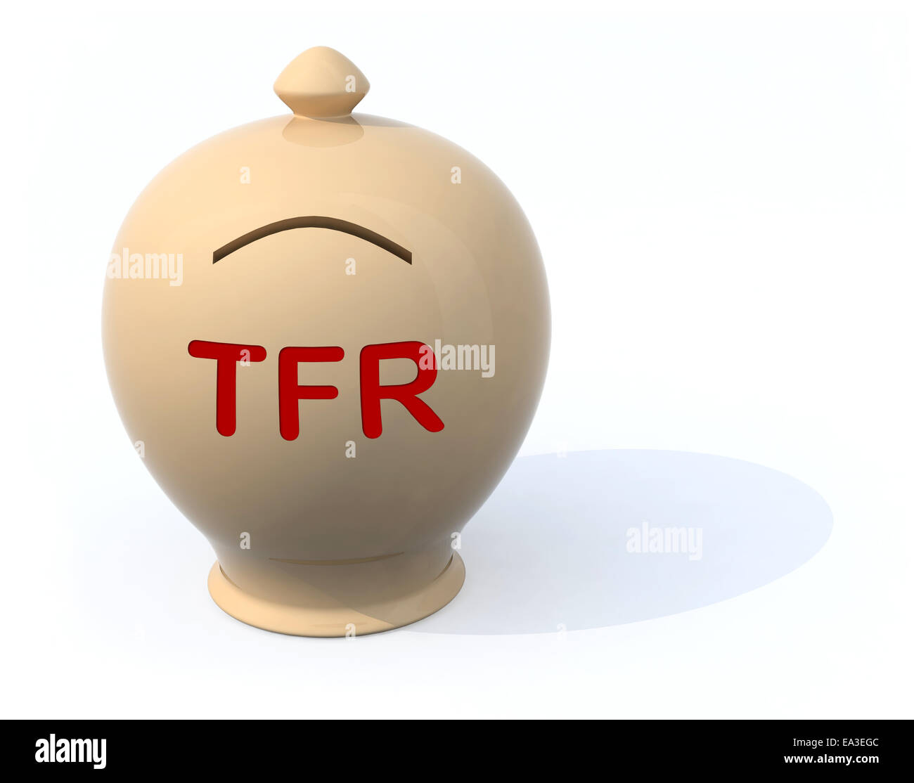 Sad money box 3d illustration hi-res stock photography and images - Alamy