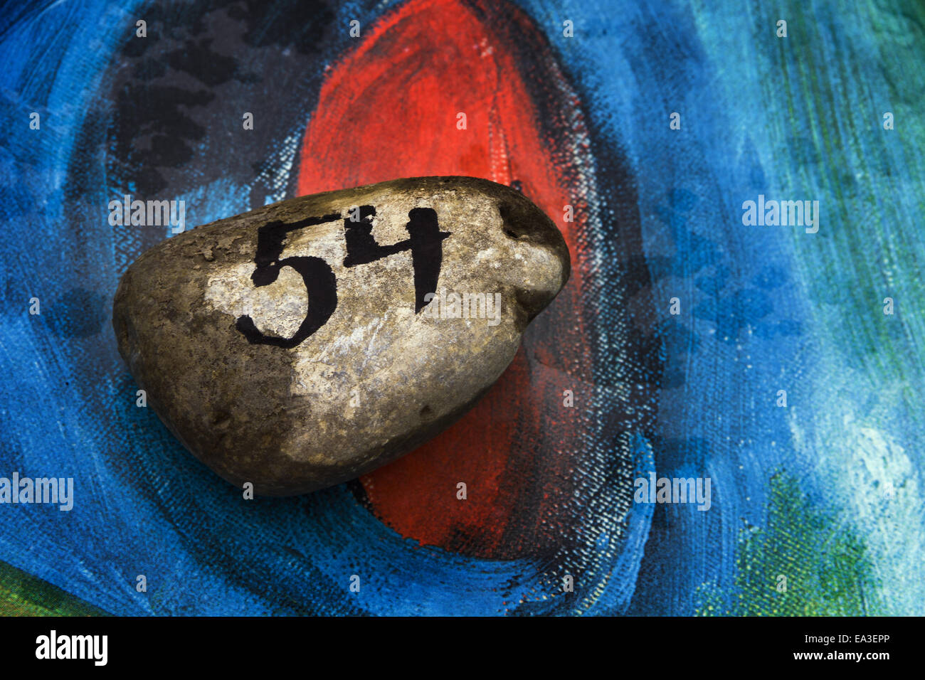 stone with number Stock Photo - Alamy