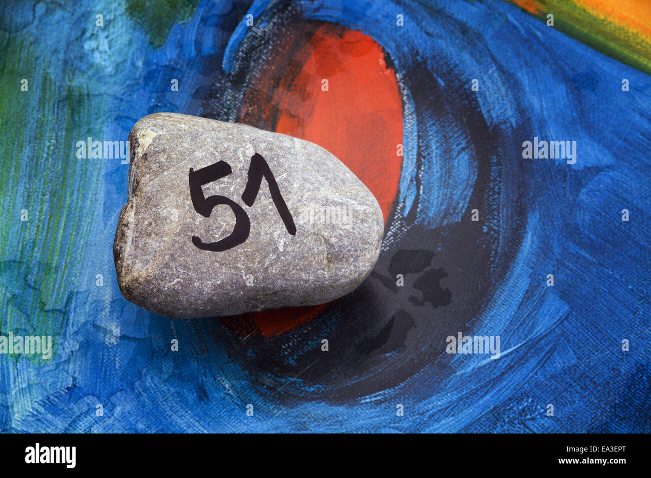 stone with number Stock Photo - Alamy