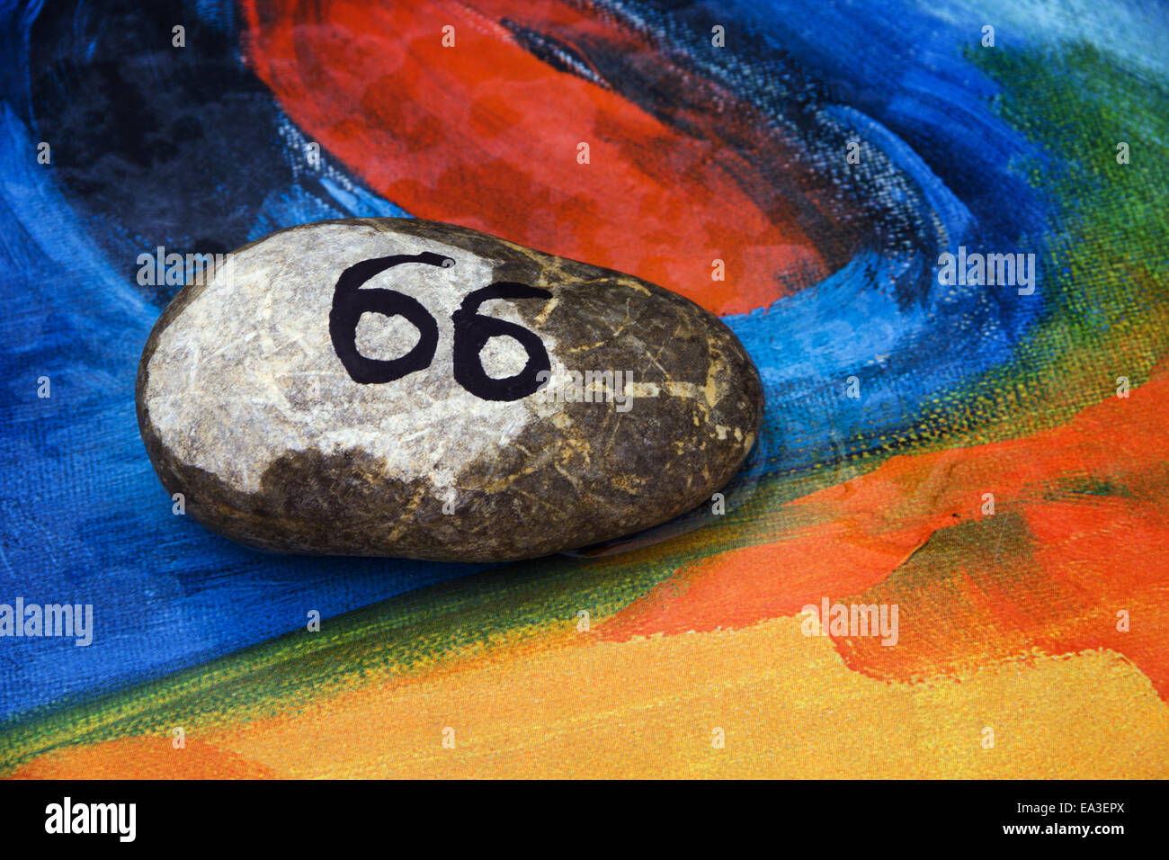 stone with number Stock Photo - Alamy