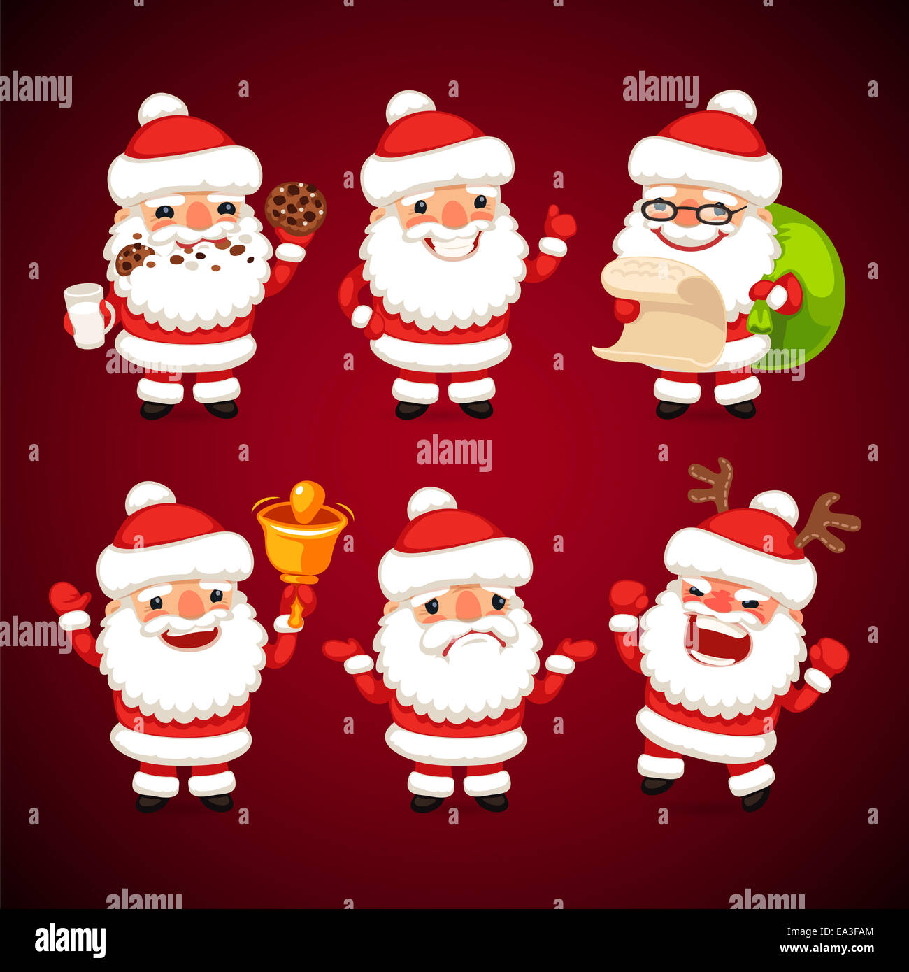Cartoon angry santa claus hi-res stock photography and images - Alamy