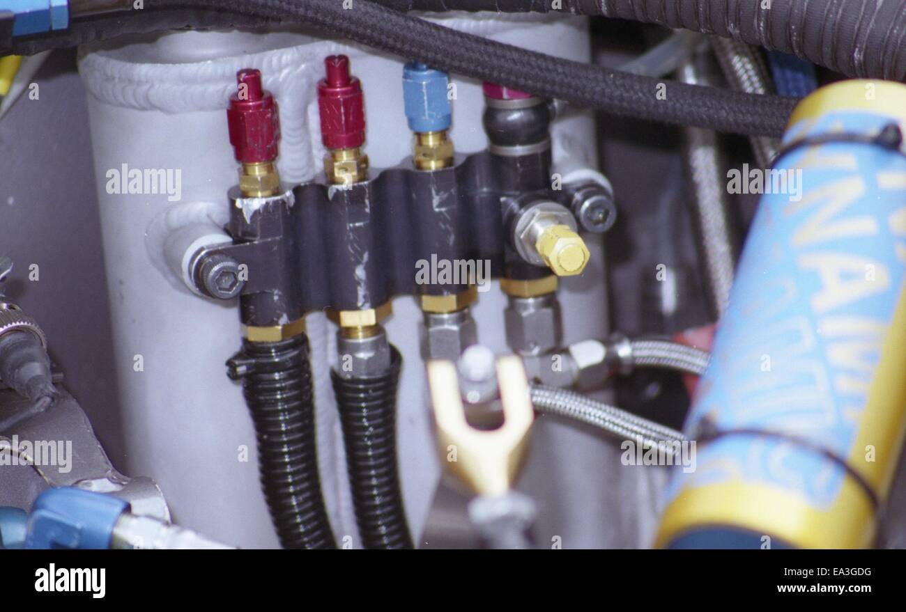 race car pipework Stock Photo - Alamy