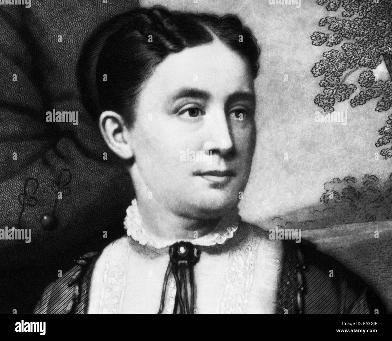 Vintage print depicting julia dent grant hi-res stock photography and ...