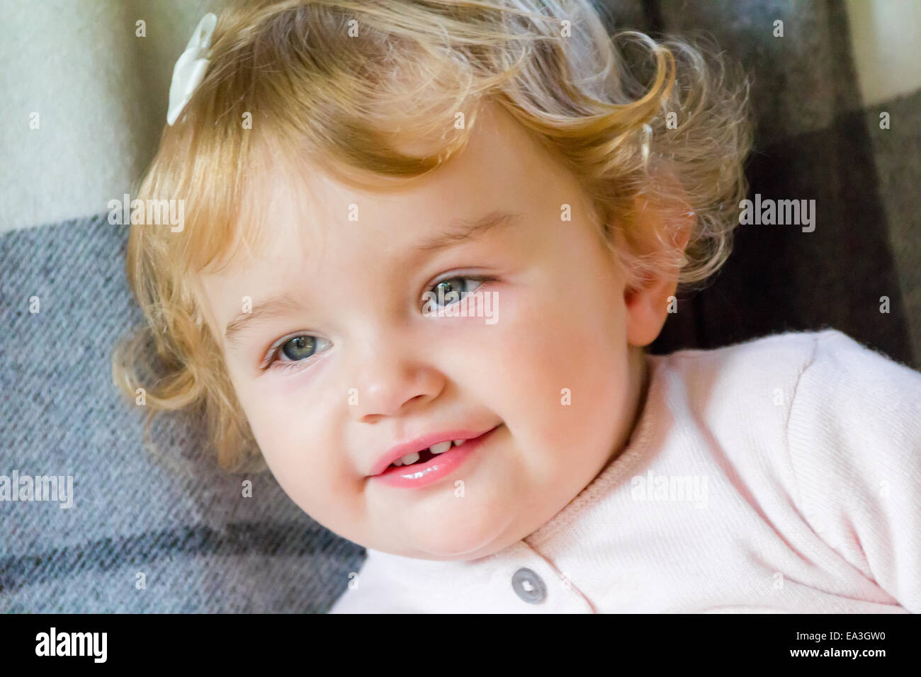 Cute smiling infant Stock Photo - Alamy