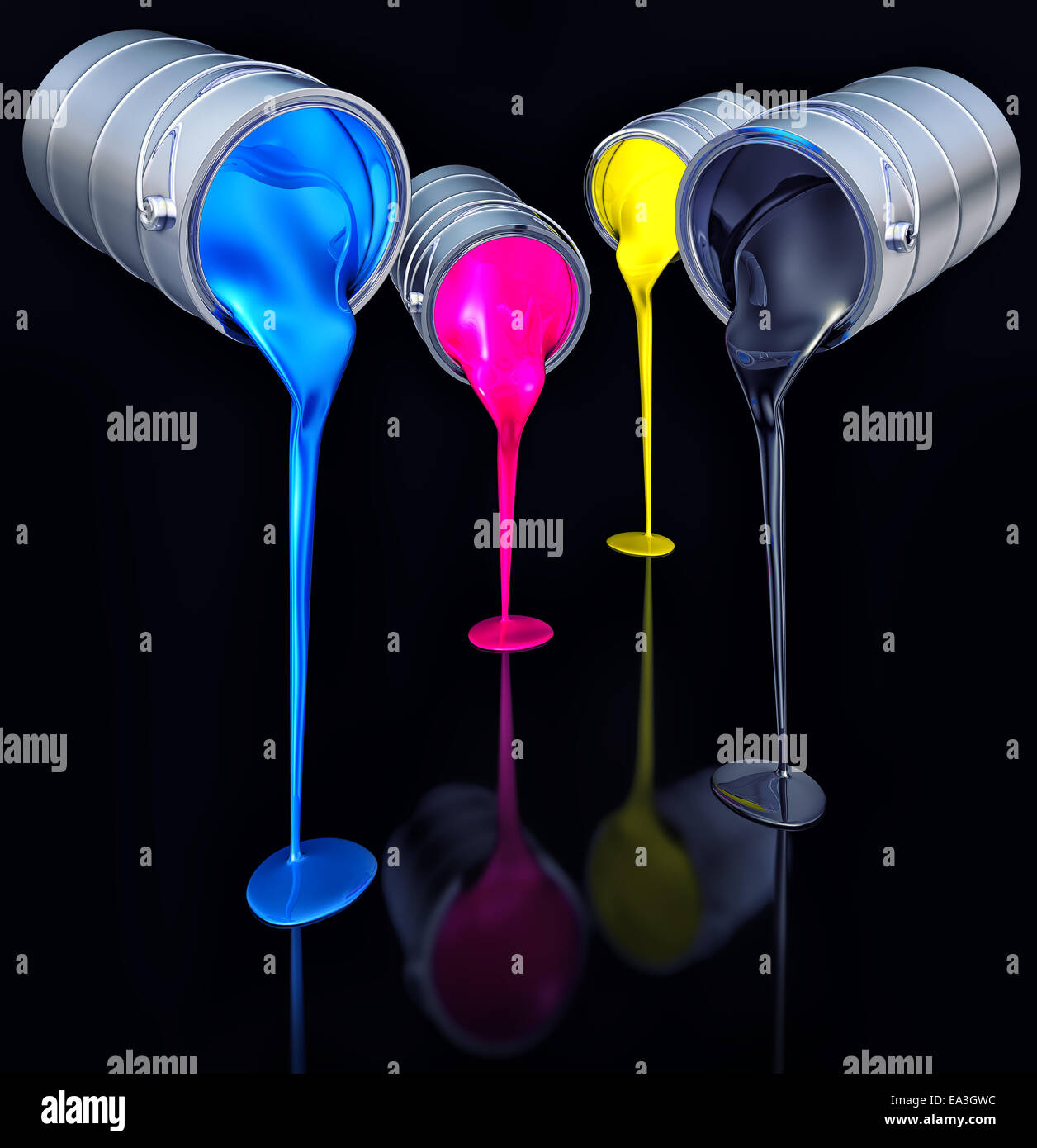 Cmyk splash hi-res stock photography and images - Alamy